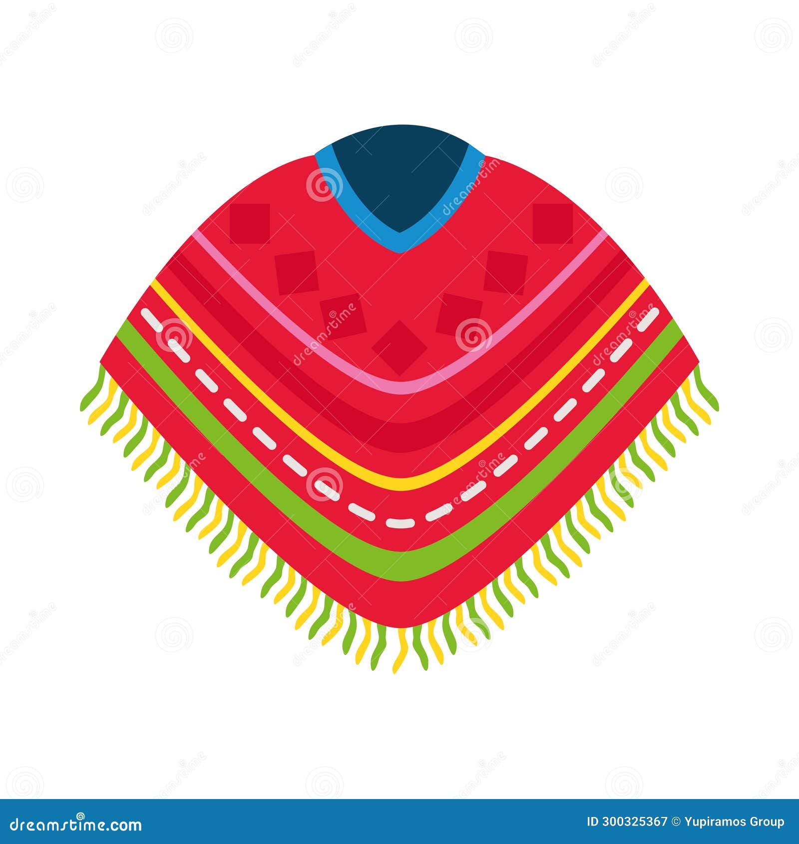 Peru poncho illustration stock vector. Illustration of people - 300325367