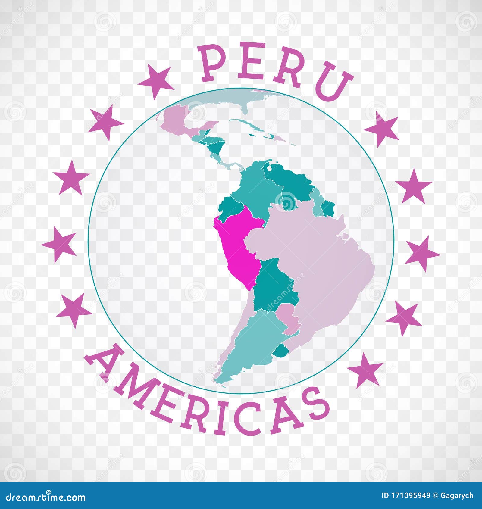 Peru round logo. stock vector. Illustration of infographics - 171095949