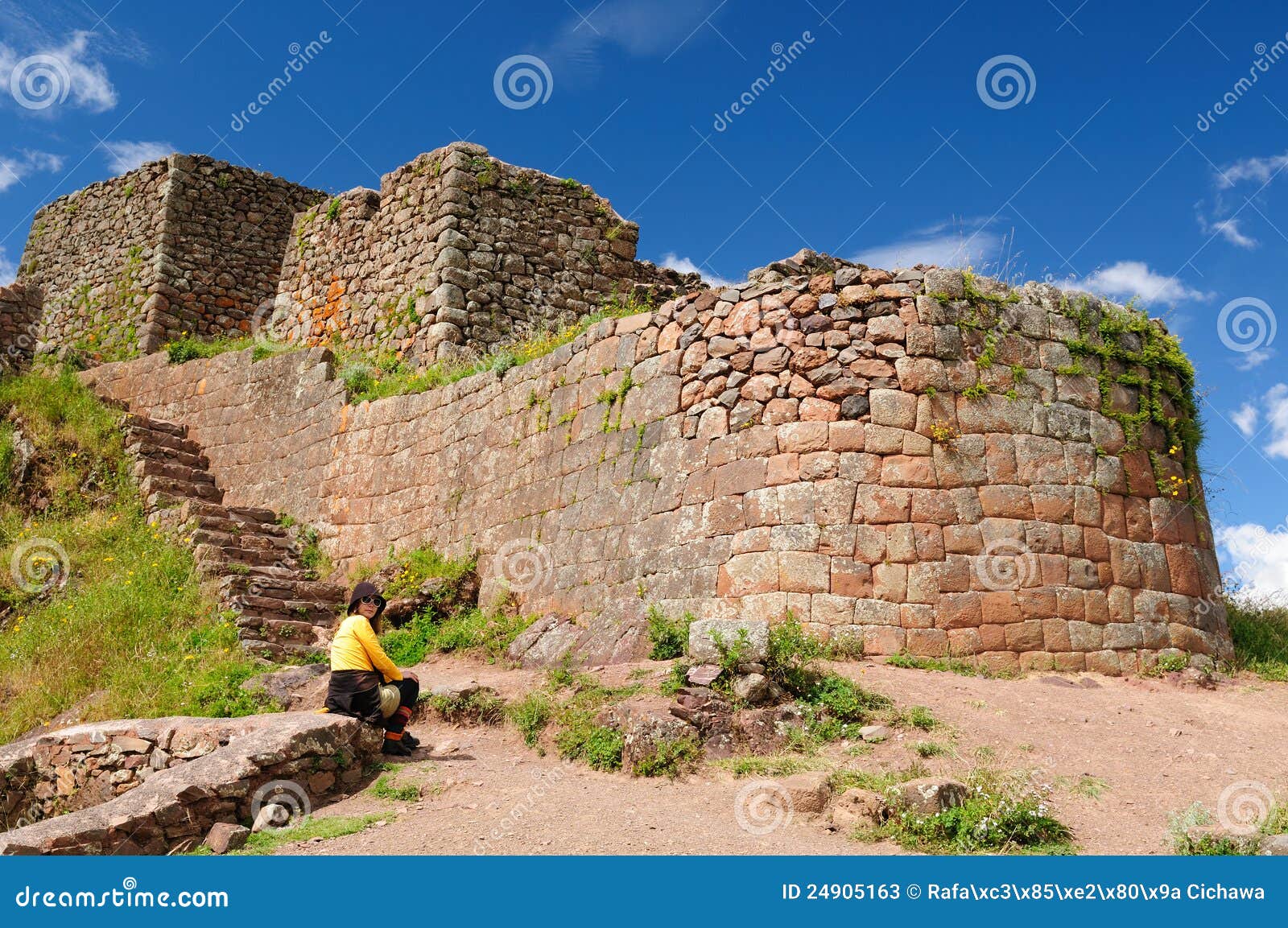 Peru, Sacred Valley, Pisaq Inca Ruins Stock Image - Image of ruin ...