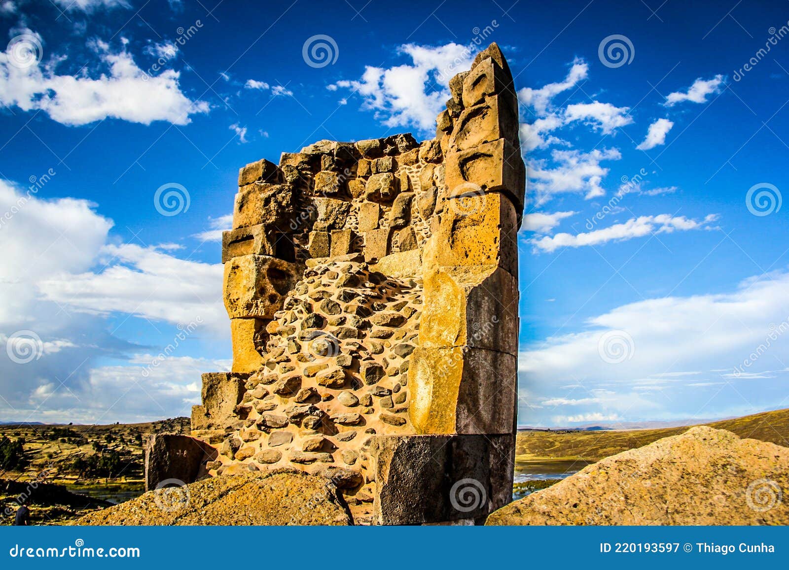 Peru, Sillustani, Tombs of Giants, Spirituality Stock Image - Image of ...