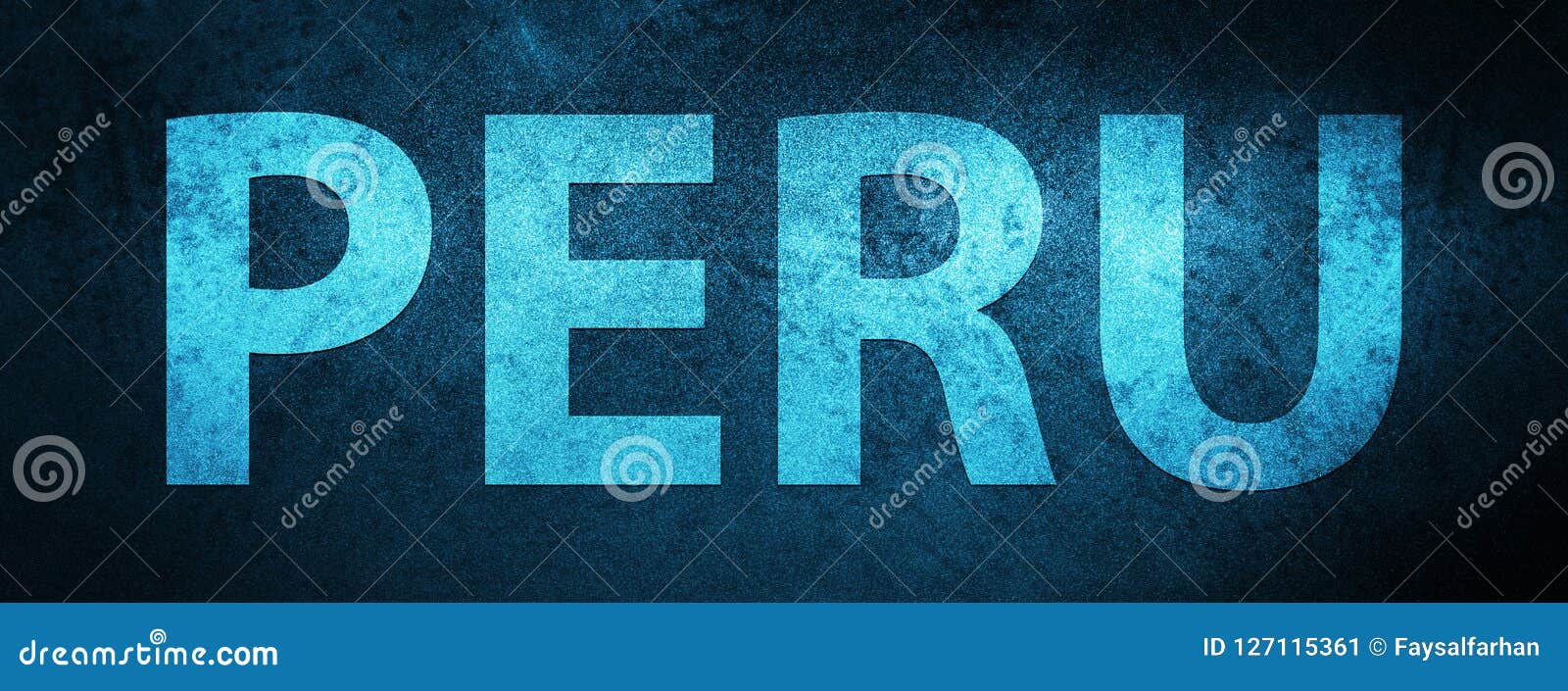 Peru Special Blue Banner Background Stock Illustration - Illustration ...
