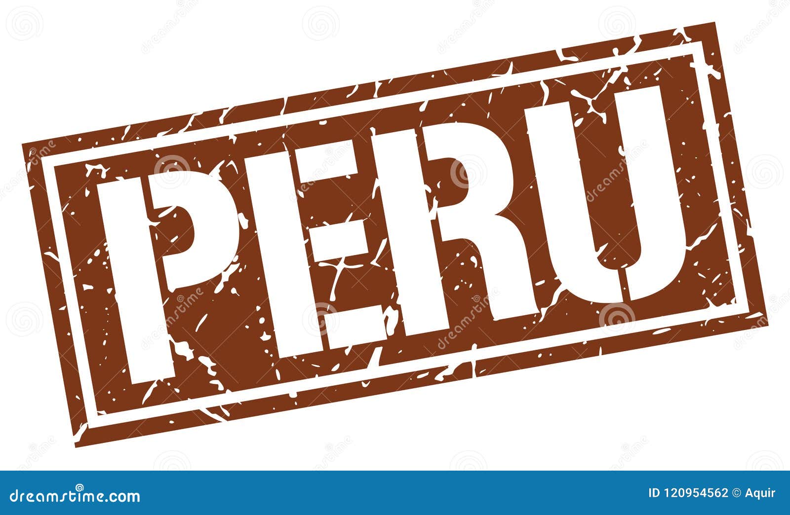 Peru stamp stock vector. Illustration of destination - 120954562