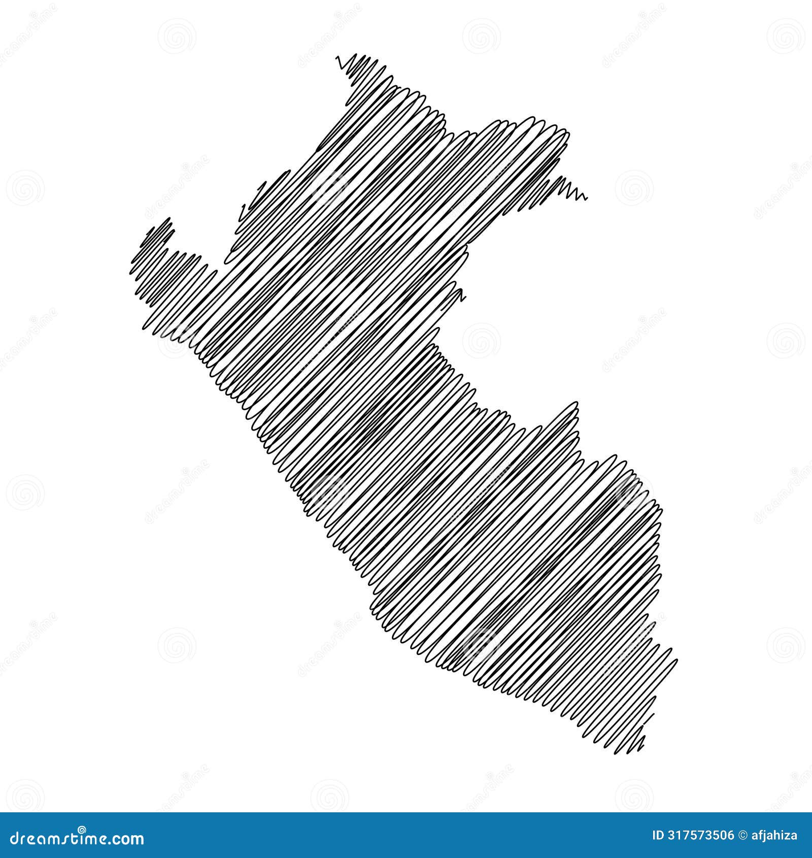 Peru Thread Map Line Vector Illustration Stock Vector - Illustration of ...