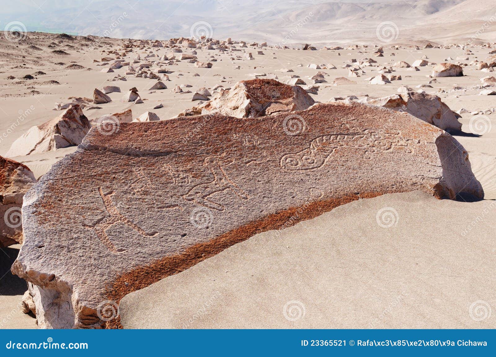 Peru, Toro Muerto Petroglyphs Stock Image - Image of desert, history ...