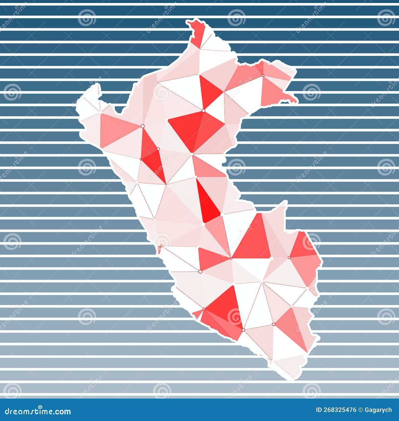 Peru Map Vector Icon Isolated On Transparent Background, Linear ...