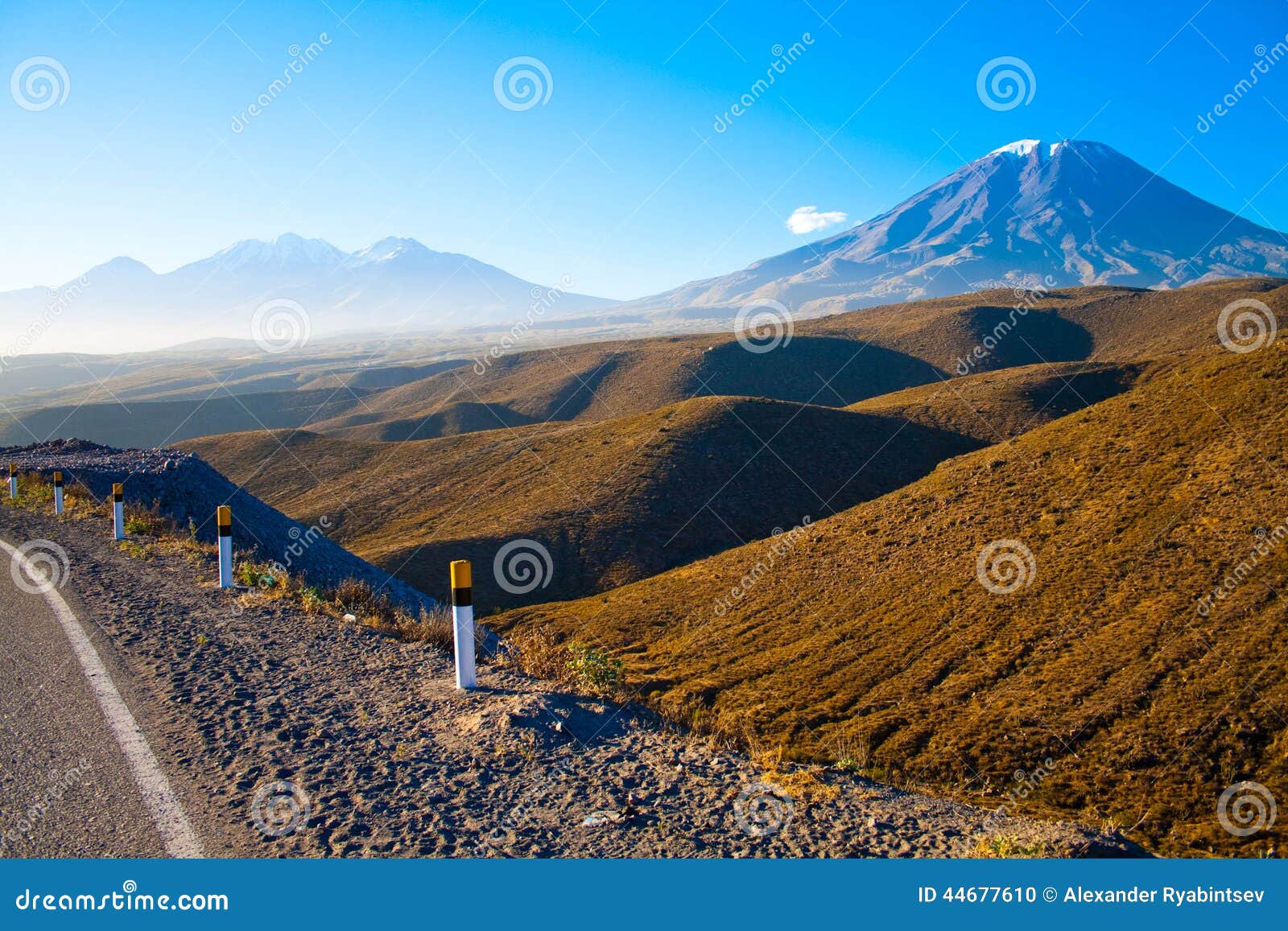 Peru, Volcano El Misti stock photo. Image of landscape - 44677610