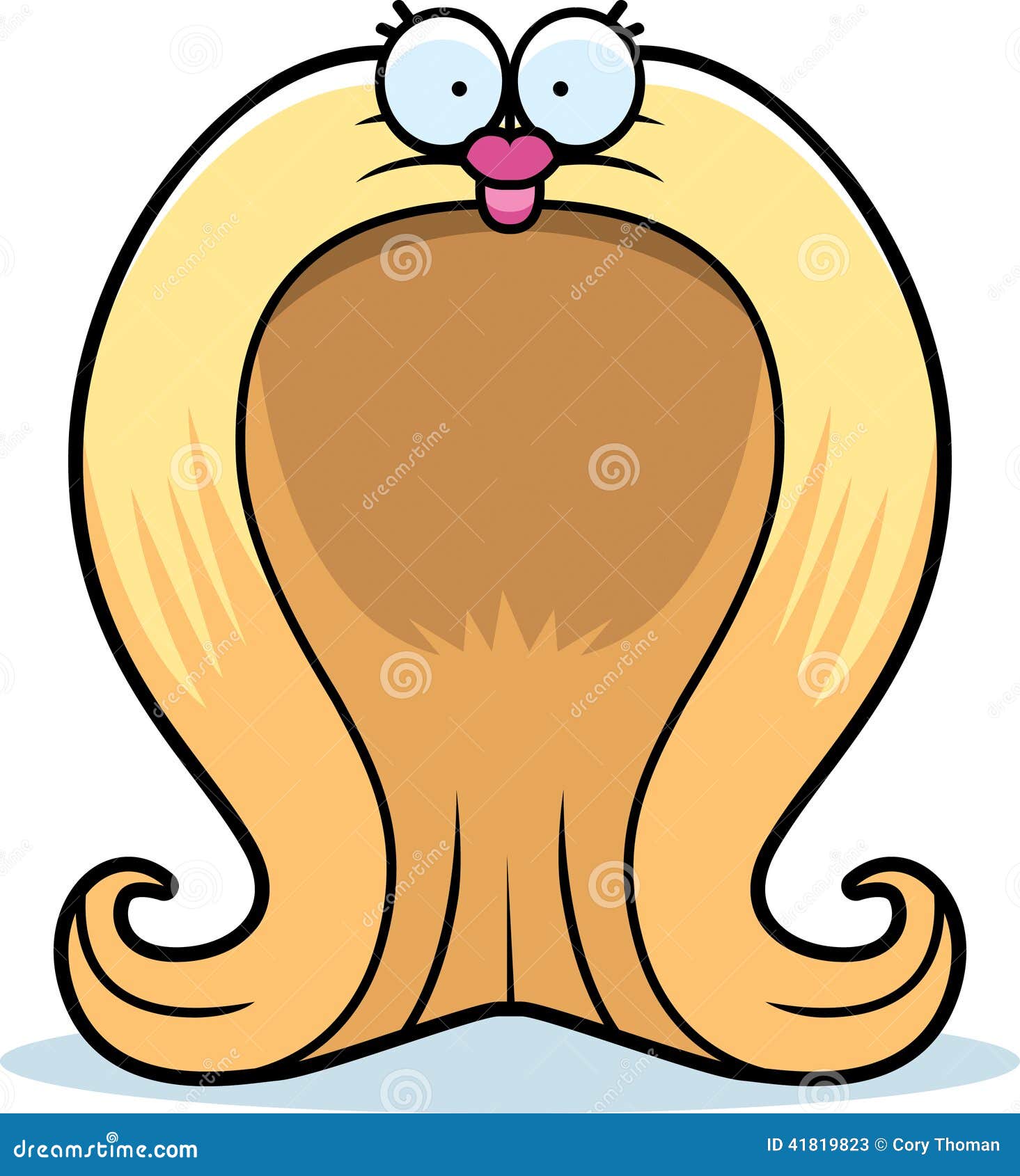 Peruca Dos Desenhos Animados Ilustração do Vetor - Ilustração de estilo ...