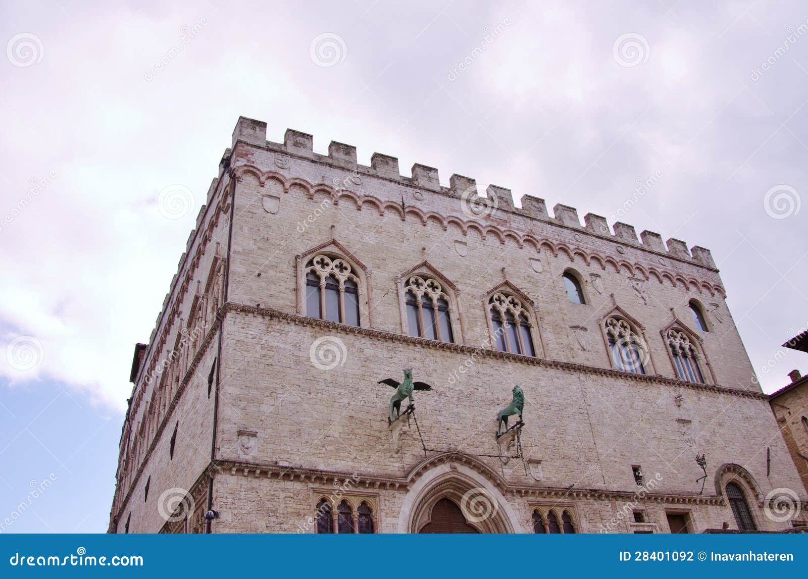 Perugia En Toscana En Italia Foto de archivo - Imagen de bronce ...