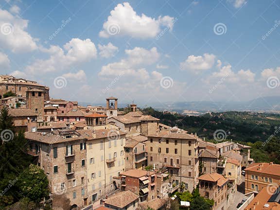 Perugia-Italia imagen de archivo. Imagen de edificio - 27675287