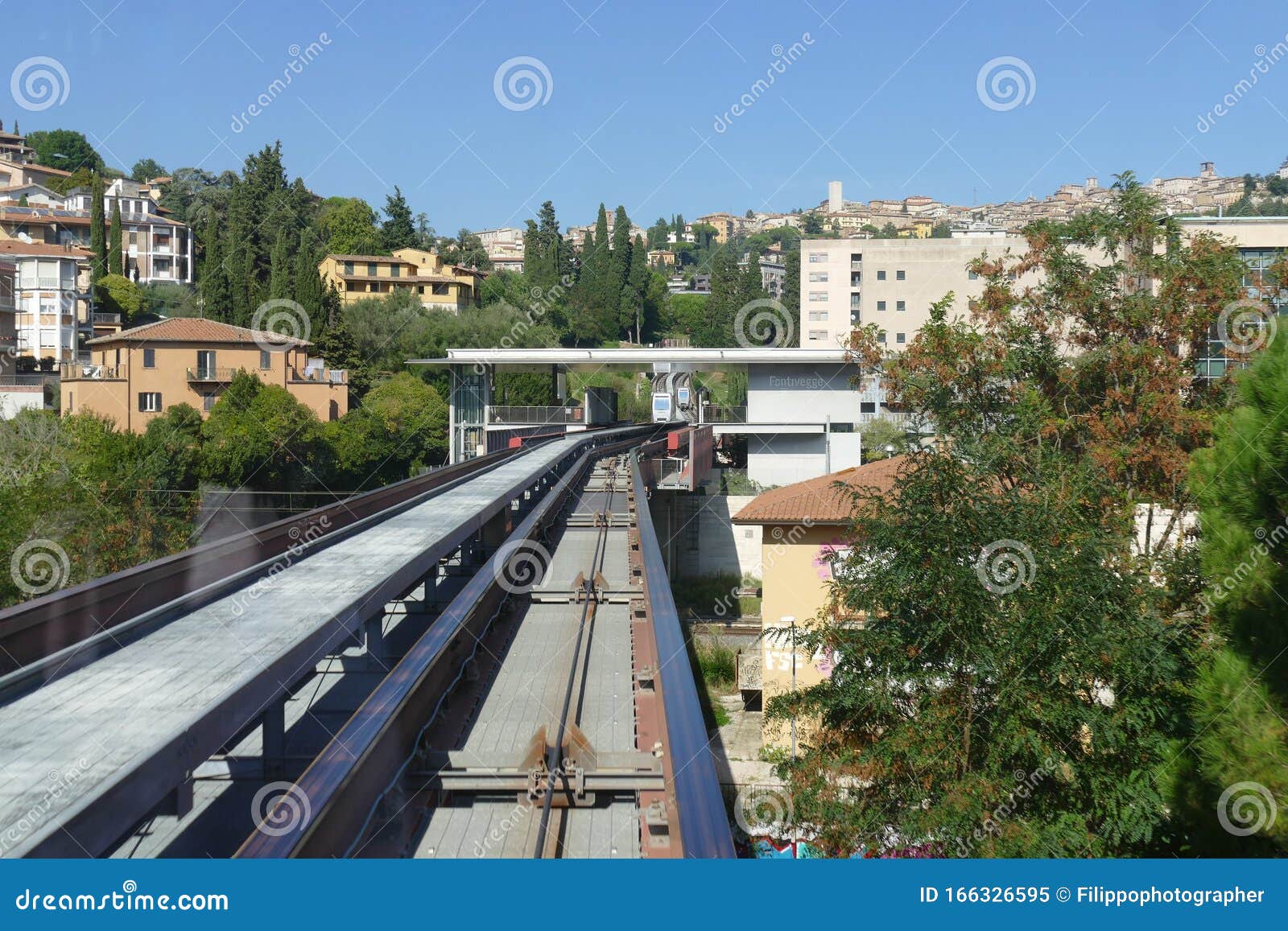 Perugia Minimetro stock image. Image of mobility, metro - 166326595