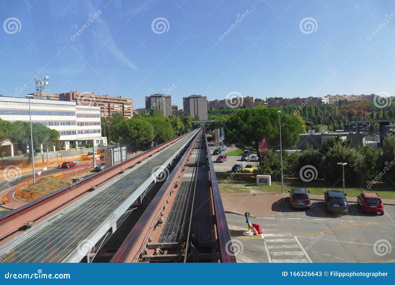 Perugia Minimetro stock image. Image of italy, traction - 166326643