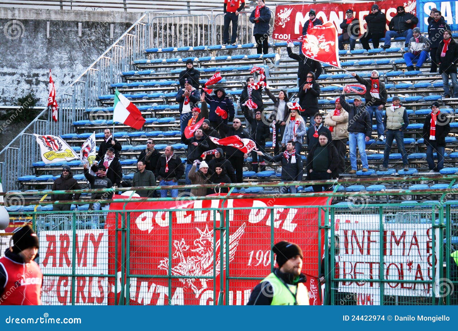 Perugia supporters editorial stock image. Image of flags - 24422974