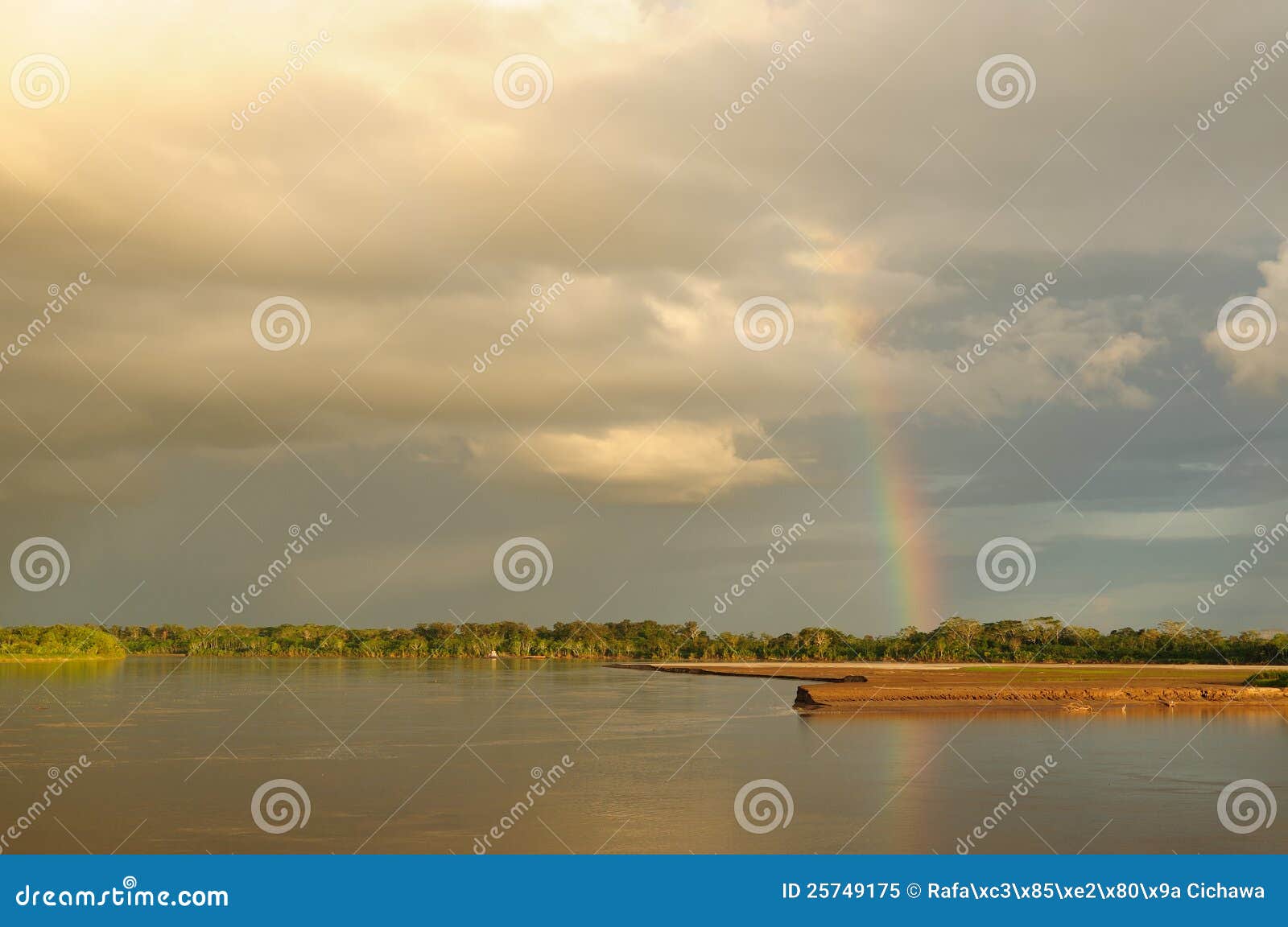 Peruvian Amazonas, Maranon River Landscape Stock Image - Image of ...