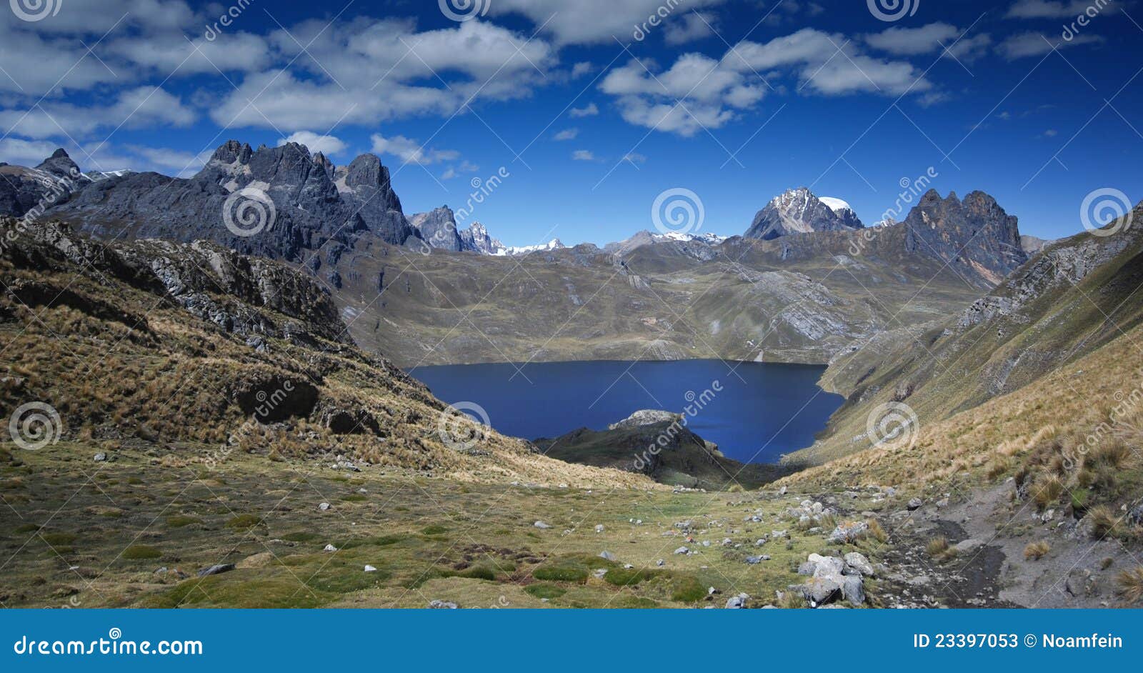 Peruvian Andes stock image. Image of lakes, hike, snow - 23397053