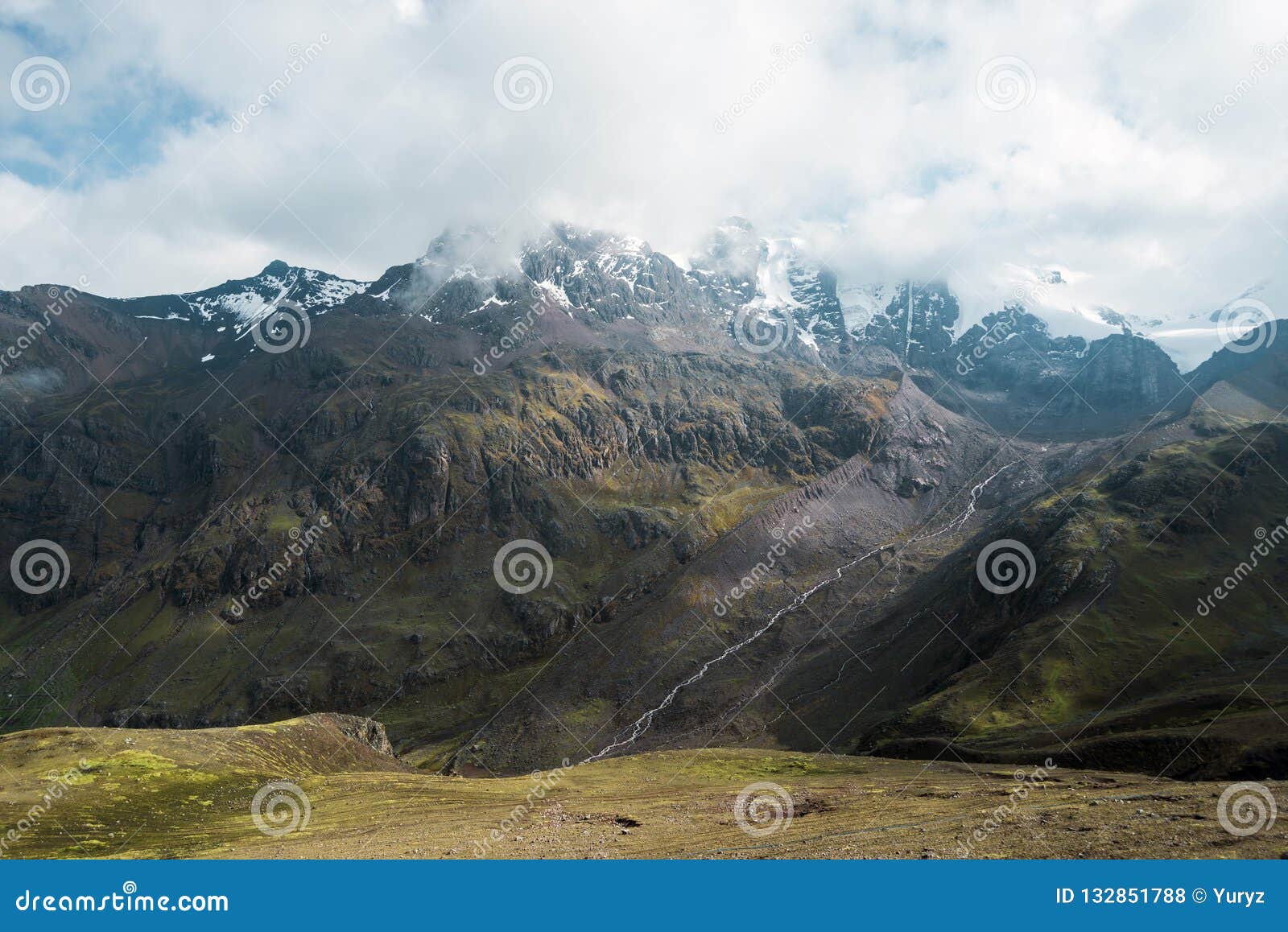 Peruvian Andes landscape stock photo. Image of peru - 132851788
