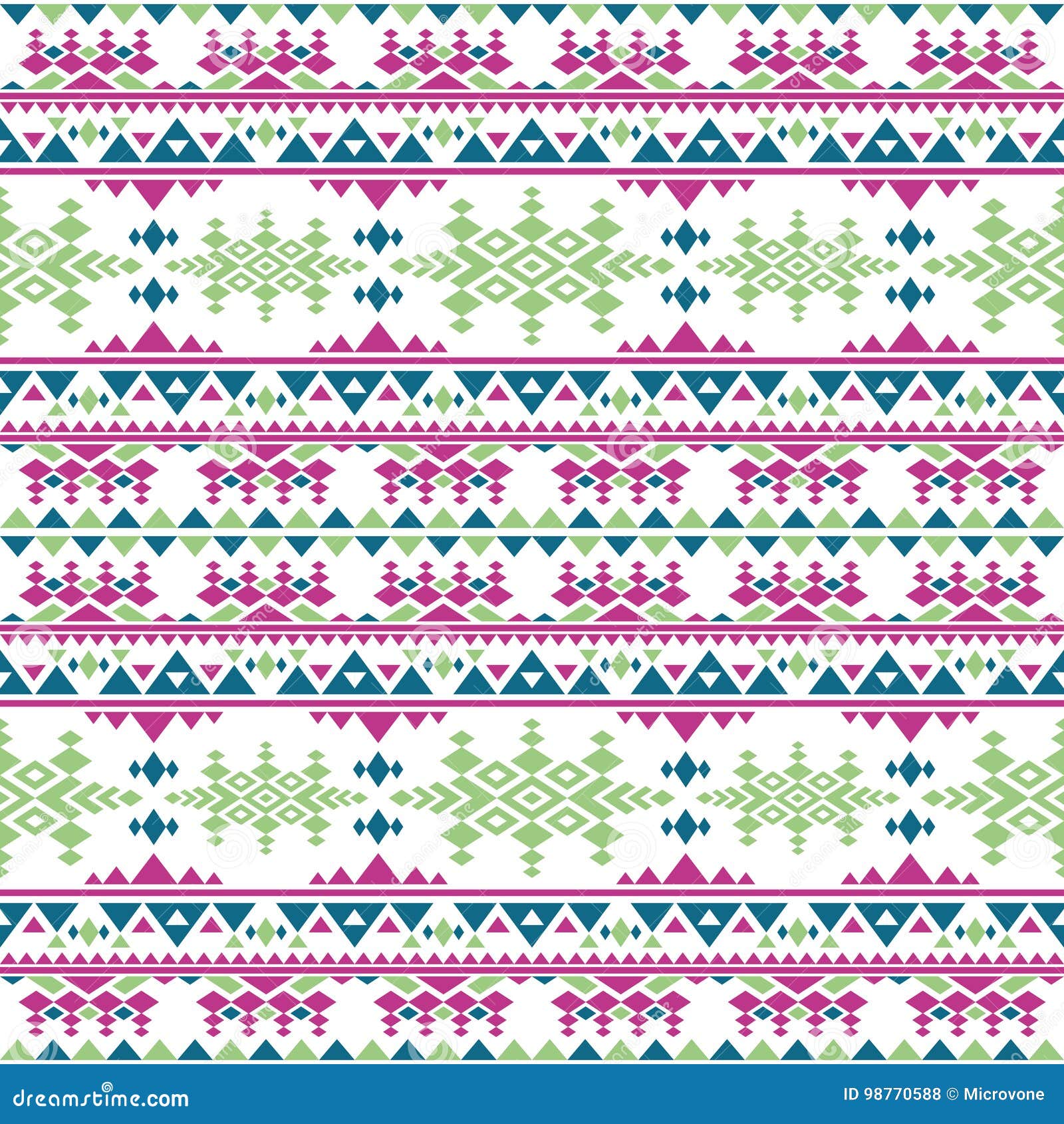 Peruvian Aztec Vector Seamless Pattern. Boho Style Mexican Indigenous ...