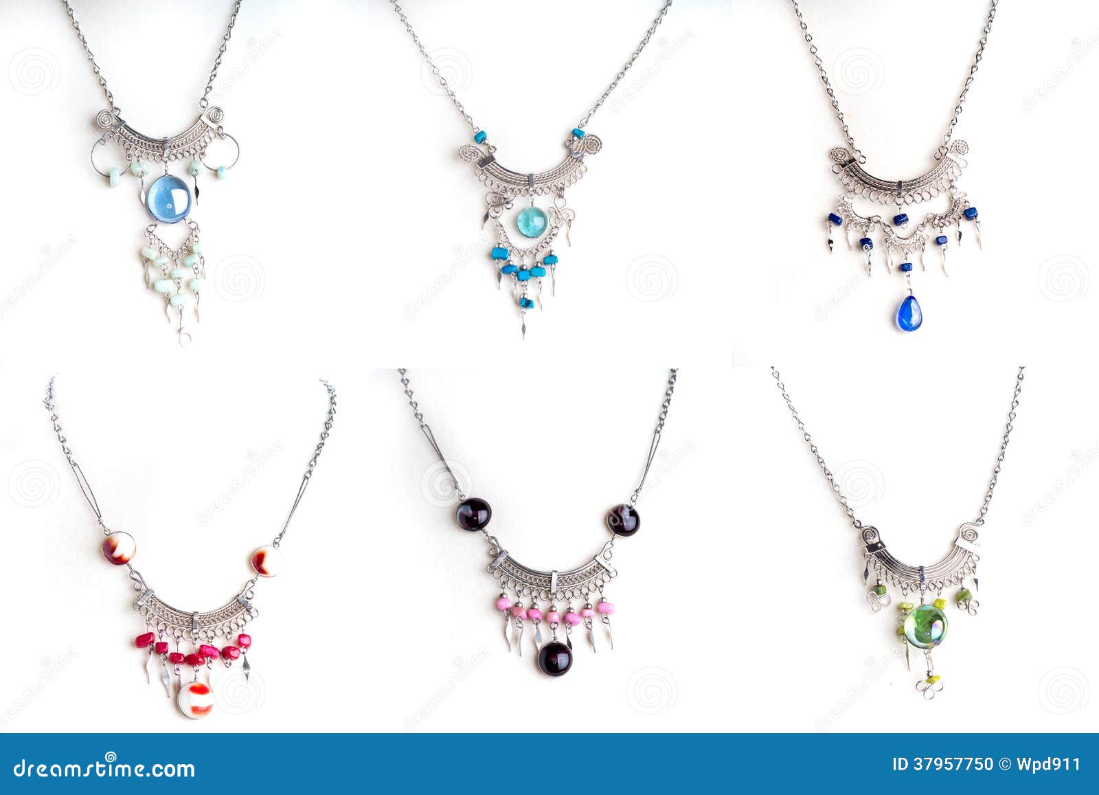 Peruvian Beaded Necklace Set Stock Photo - Image of handcrafted ...