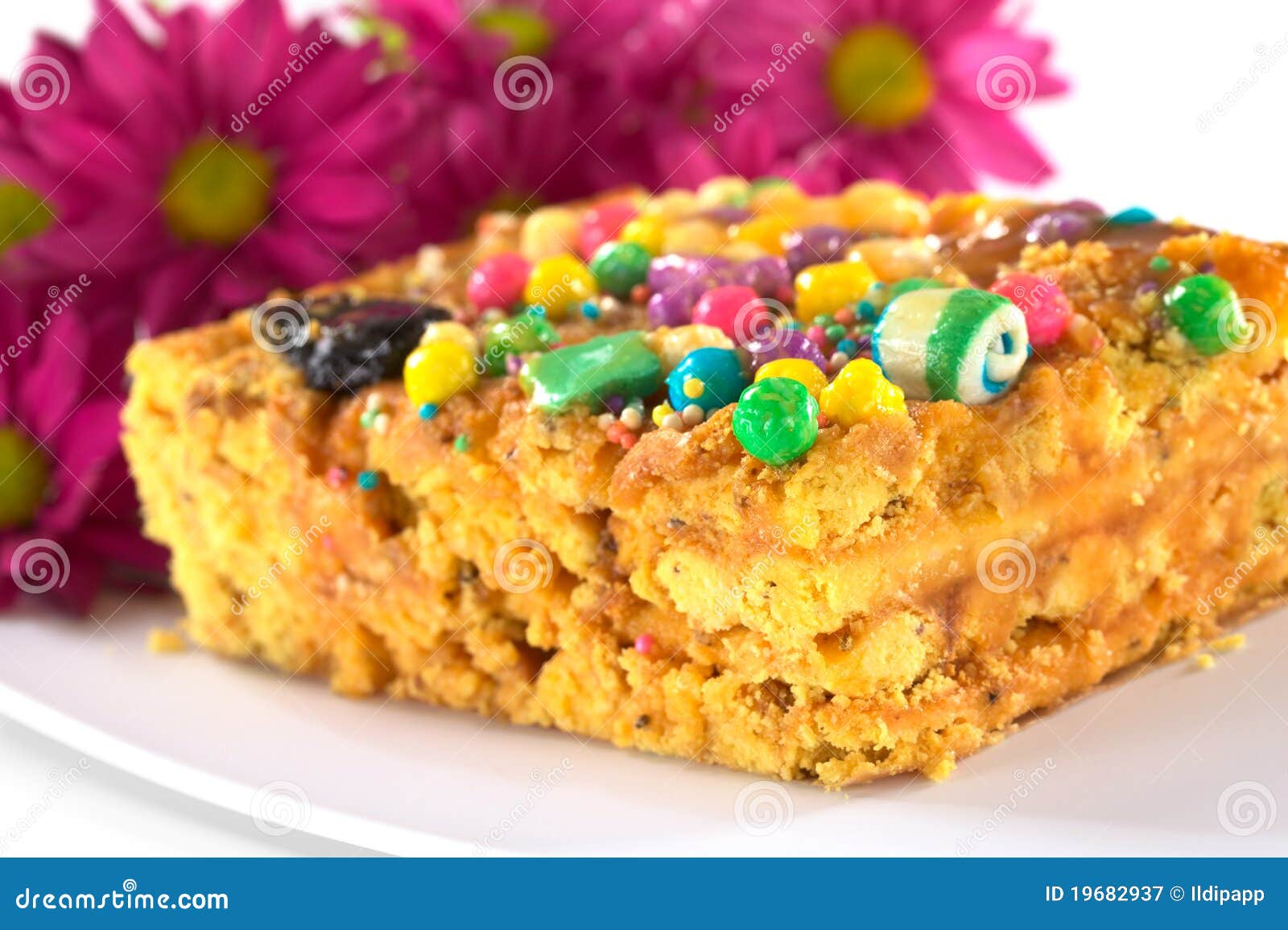 Peruvian Cake Called Turron Stock Image - Image of focus, traditional ...