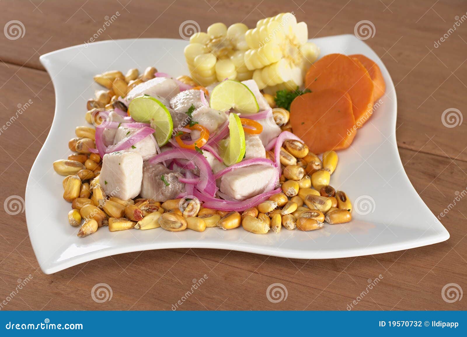 Peruvian Ceviche stock photo. Image of photograph, cooking - 19570732