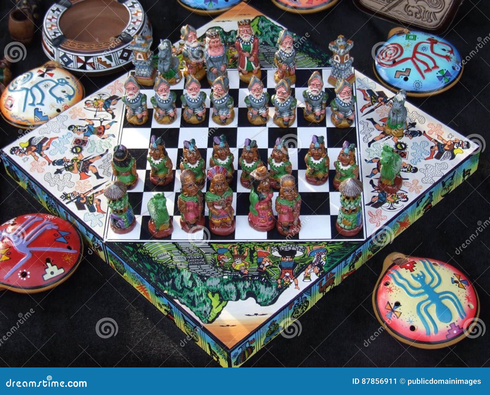 Peruvian-chess-set Picture. Image: 87856911