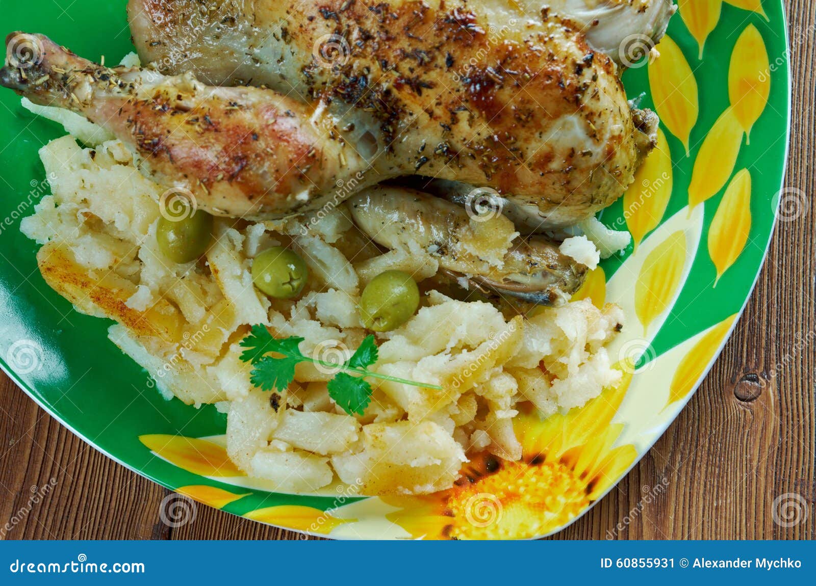 Peruvian chicken stock image. Image of meat, roast, potatoes - 60855931