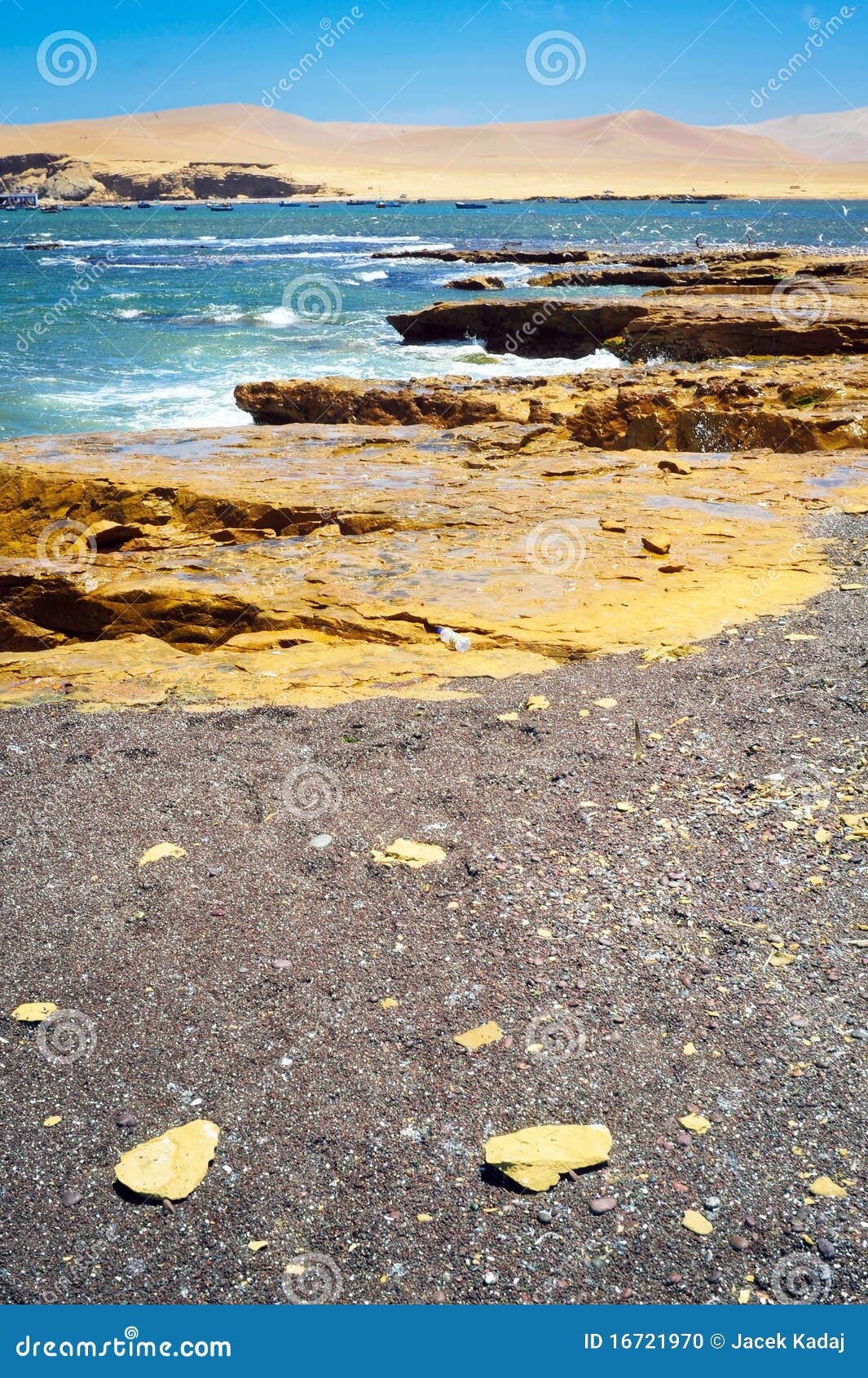 Peruvian coastline stock photo. Image of beach, beautiful - 16721970