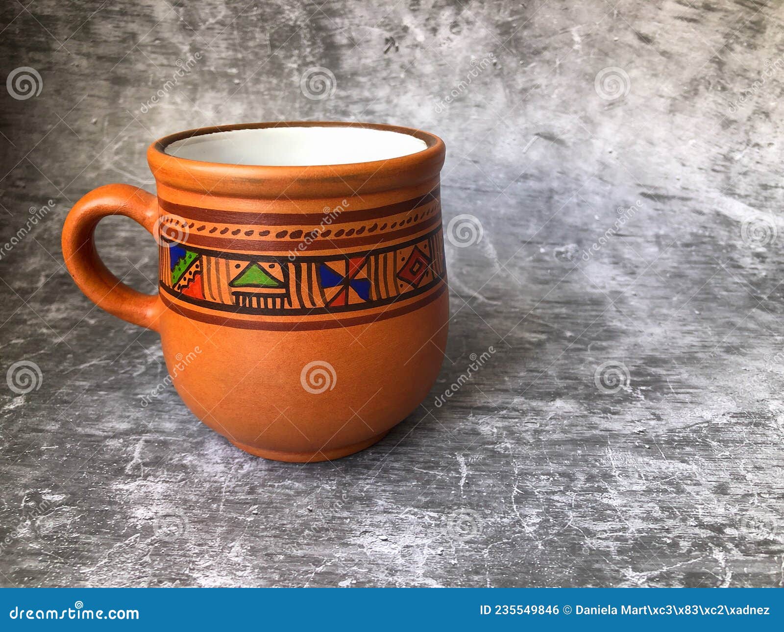 Peruvian Craft, Ceramic Cup, Souvenir Stock Photo - Image of clay ...