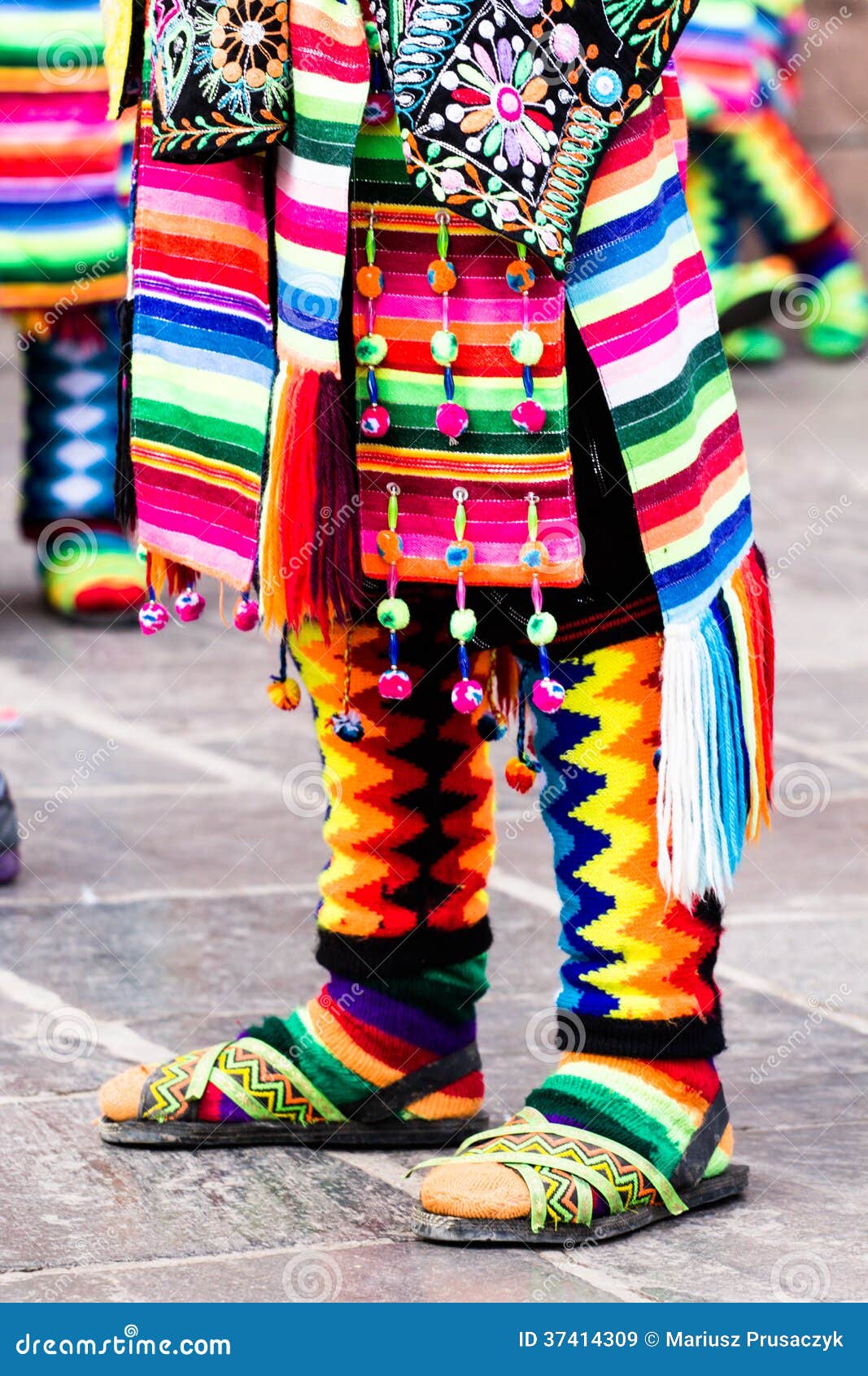 Peruvian Dancers at the Parade in Cusco. Stock Image - Image of ...