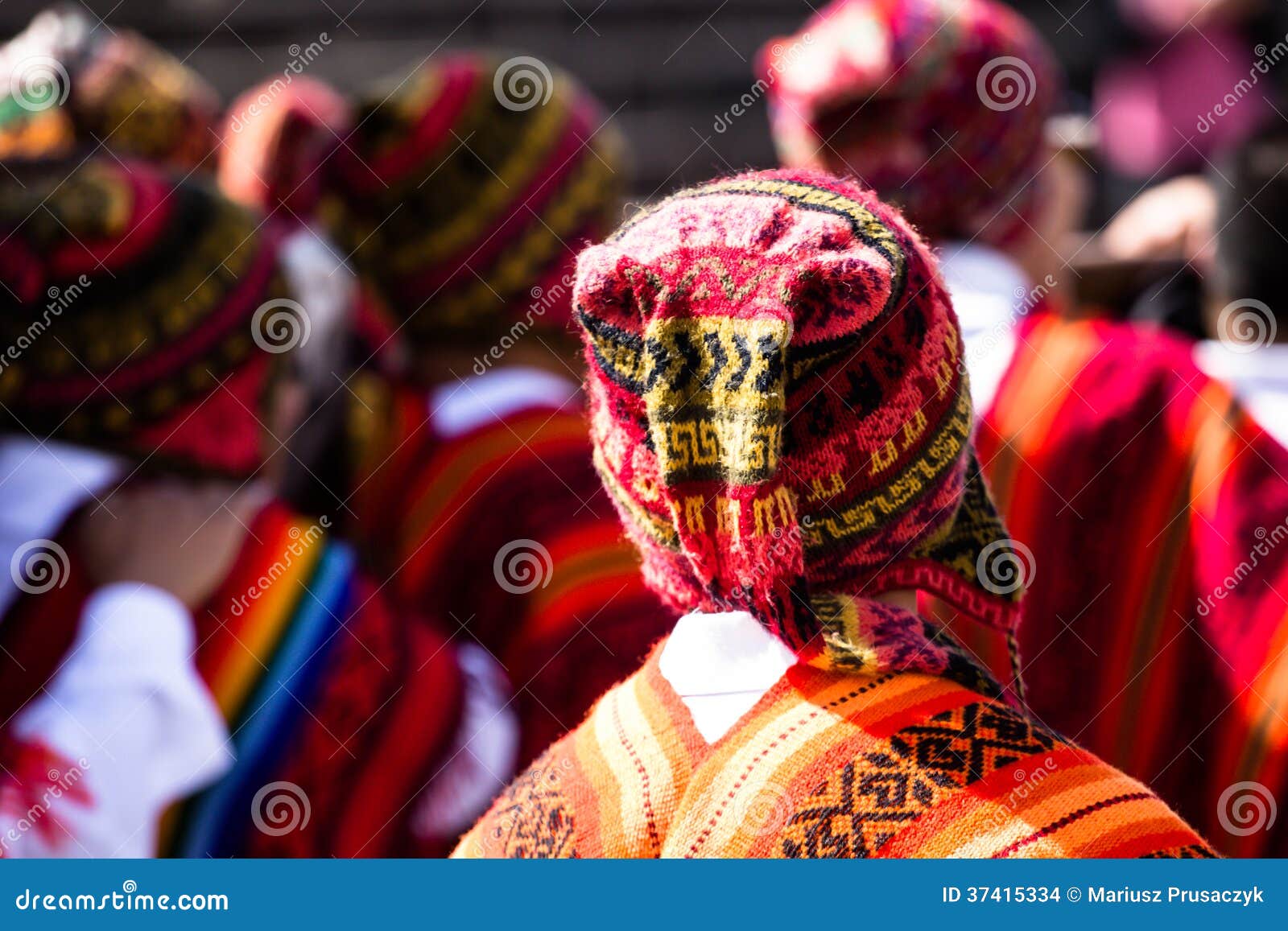 Peruvian Dancers at the Parade in Cusco. Stock Photo - Image of ...