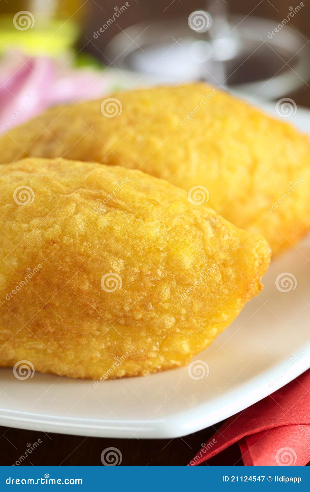 Peruvian Dish Called Papa Rellena (Stuffed Potato) Stock Image - Image ...