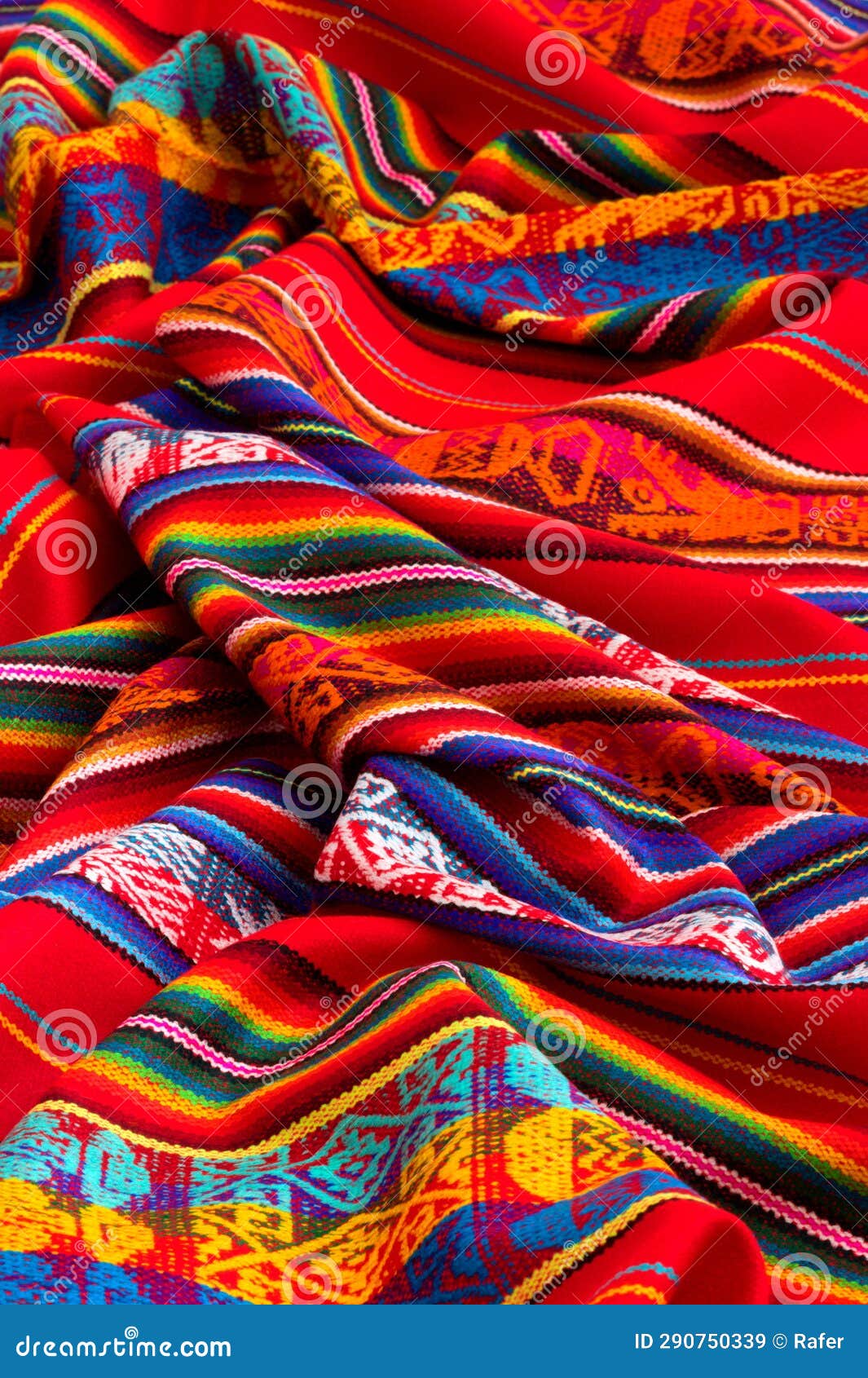 Peruvian fabric stock image. Image of handmade, blanket - 290750339