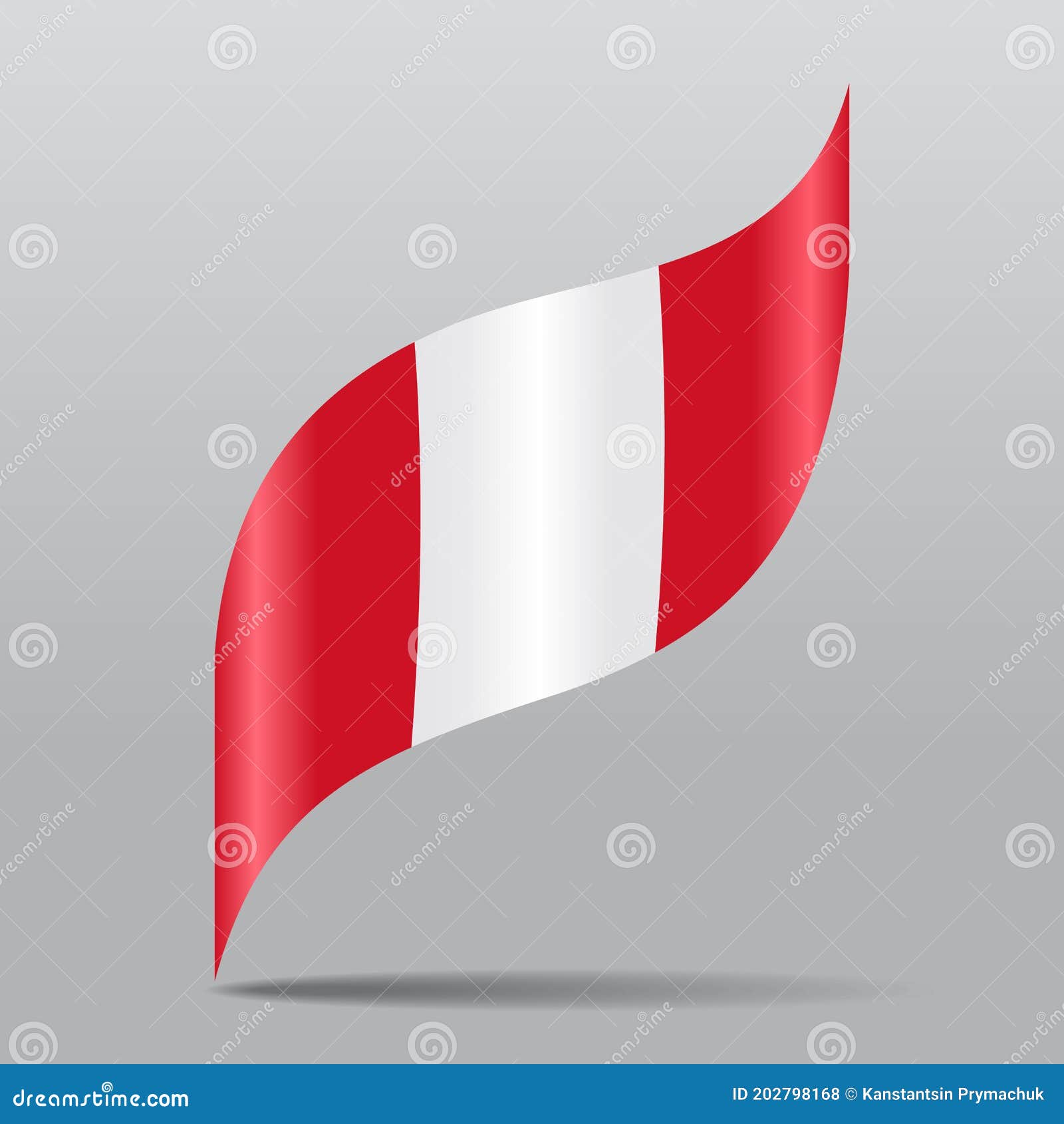 Peruvian Flag Wavy Abstract Background. Vector Illustration Stock ...