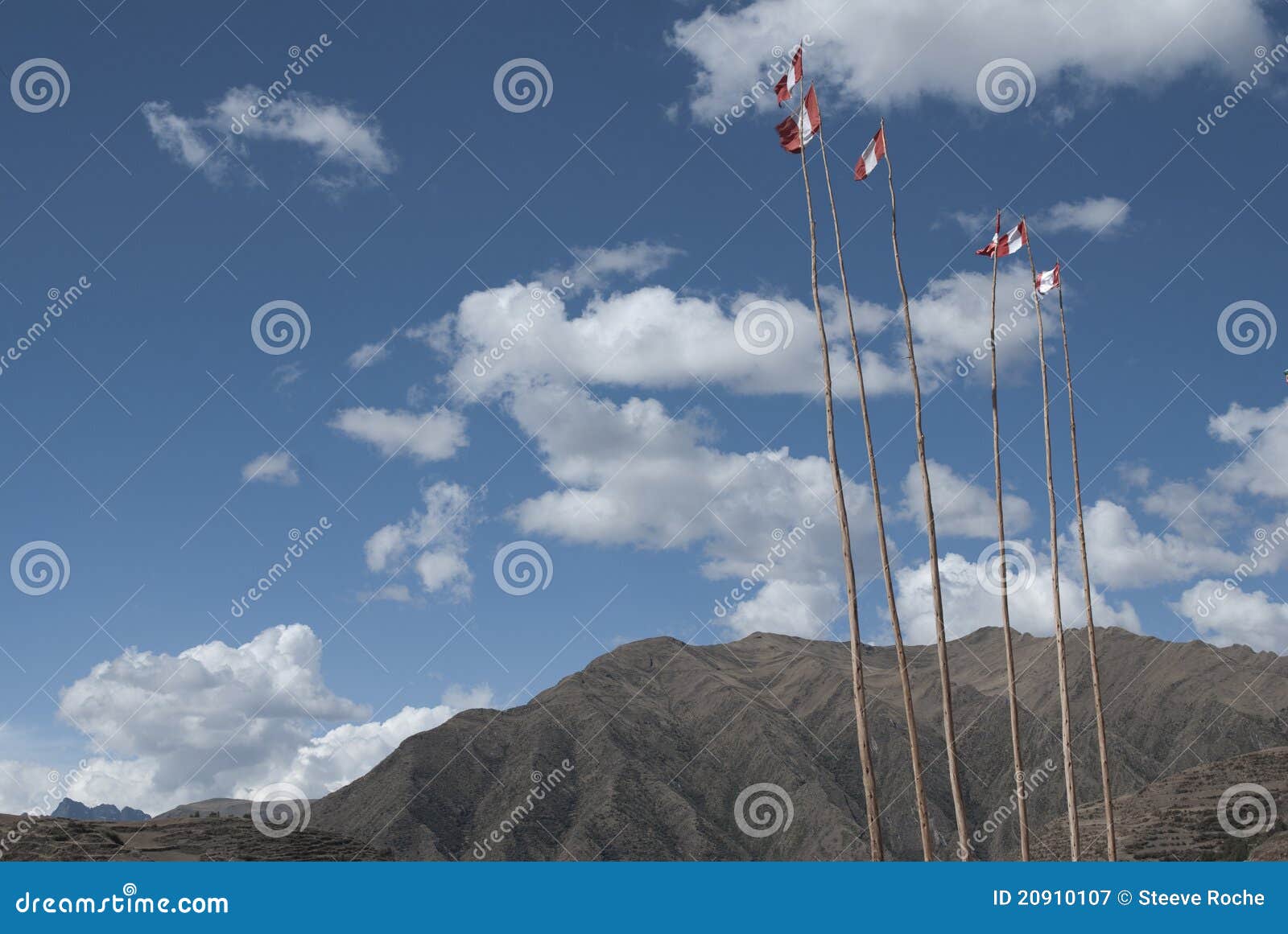 Peruvian flags stock image. Image of national, machu - 20910107
