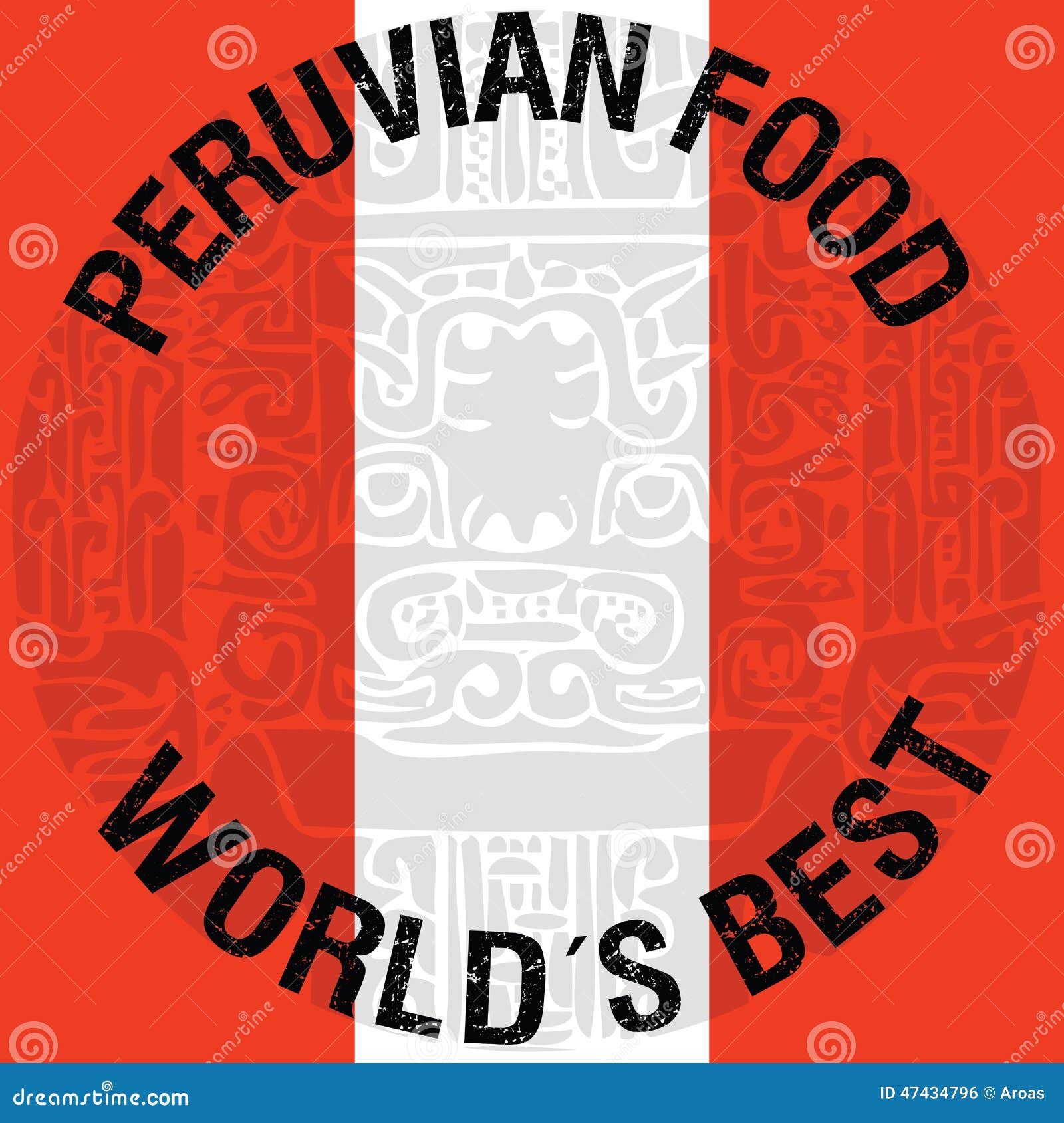 Peruvian food illustration stock vector. Illustration of design - 47434796