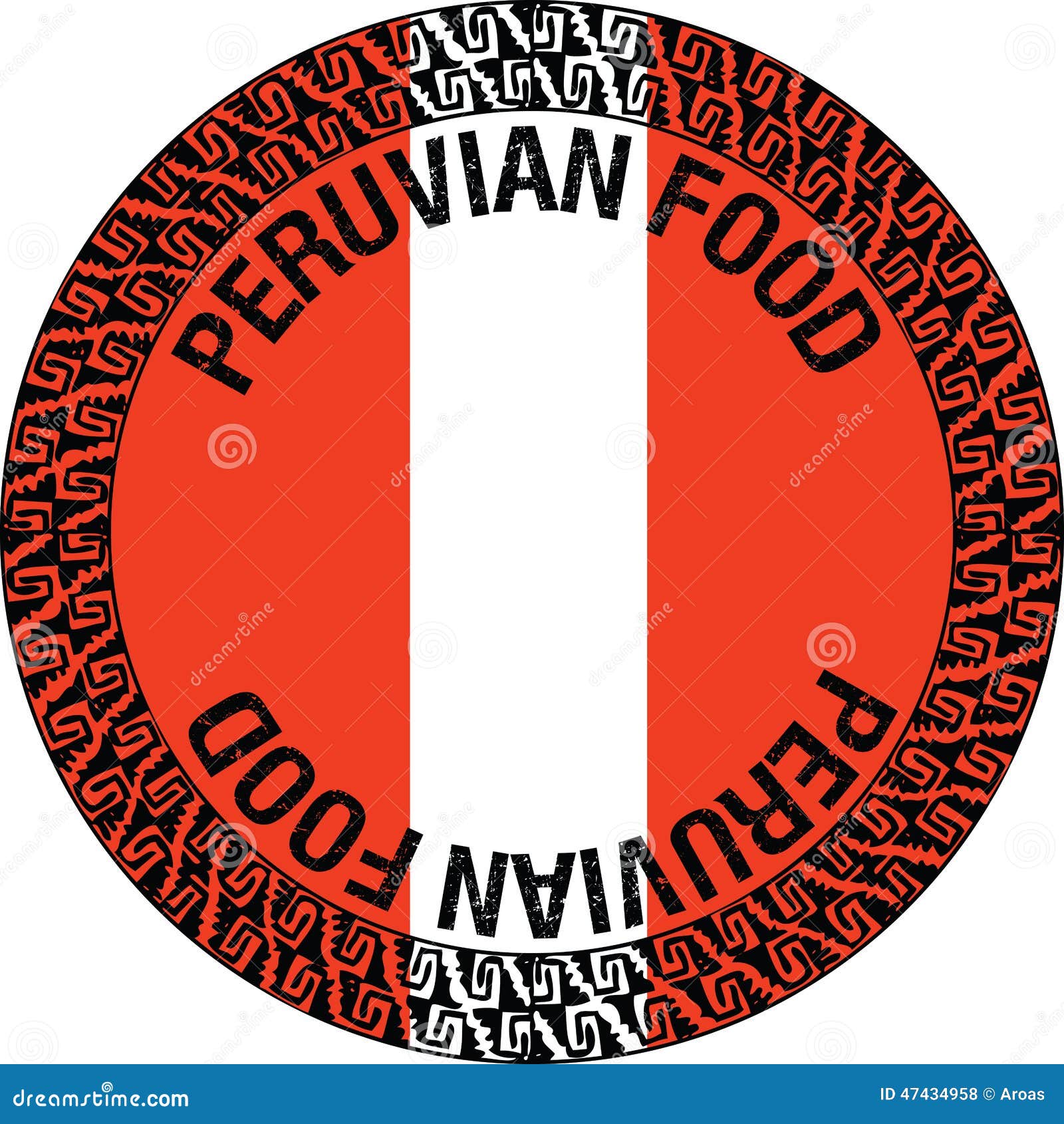 Peruvian food illustration stock vector. Illustration of figures - 47434958