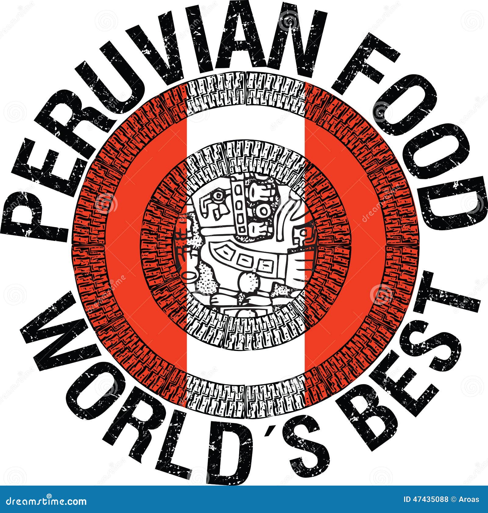 Peruvian food illustration stock vector. Illustration of culture - 47435088