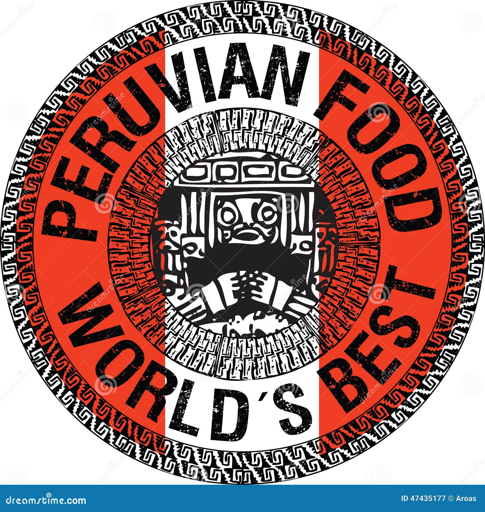 Peruvian food illustration stock vector. Illustration of courage - 47435177