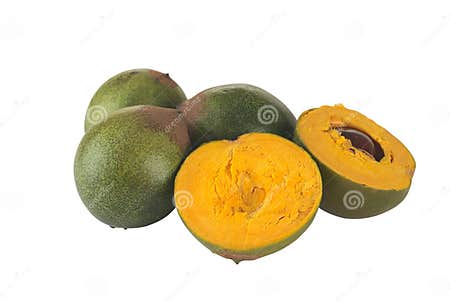 Peruvian Fruit Called Lucuma Stock Image - Image of color, popular ...