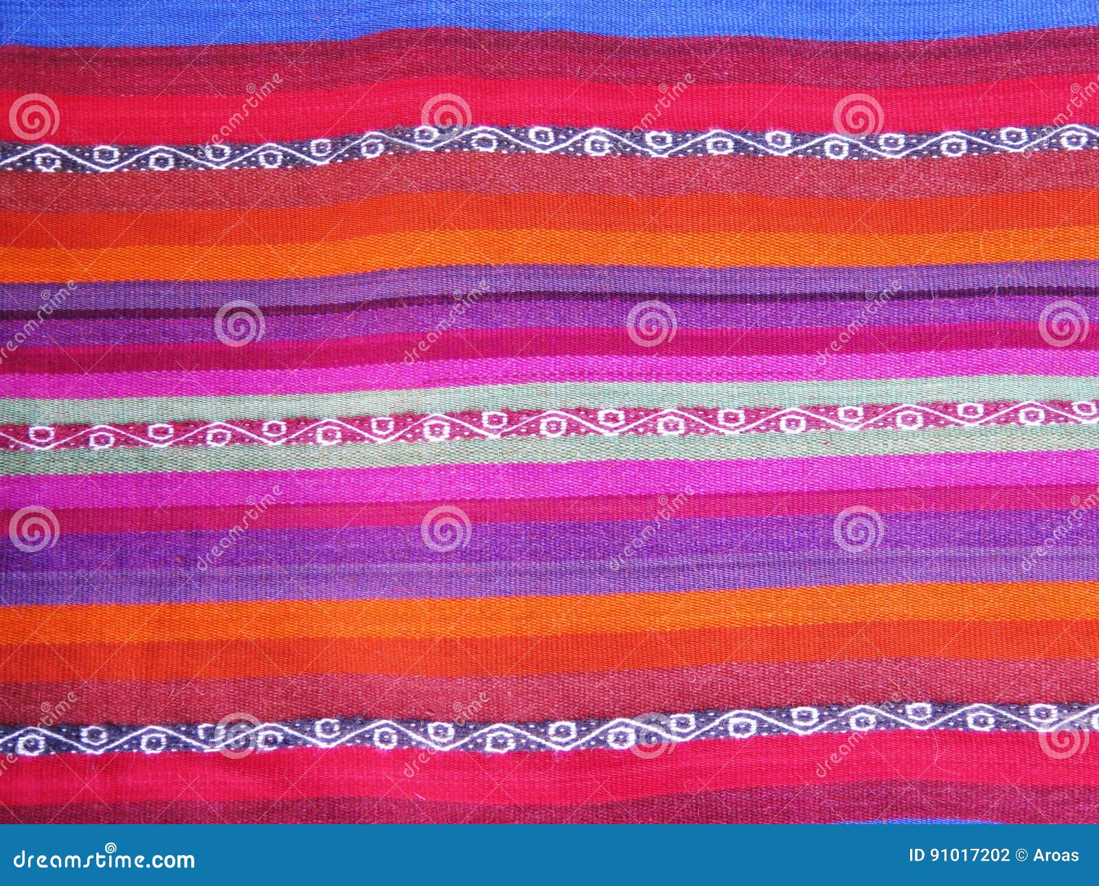 Peruvian Hand Made Woolen Fabric Stock Photo - Image of abstract ...