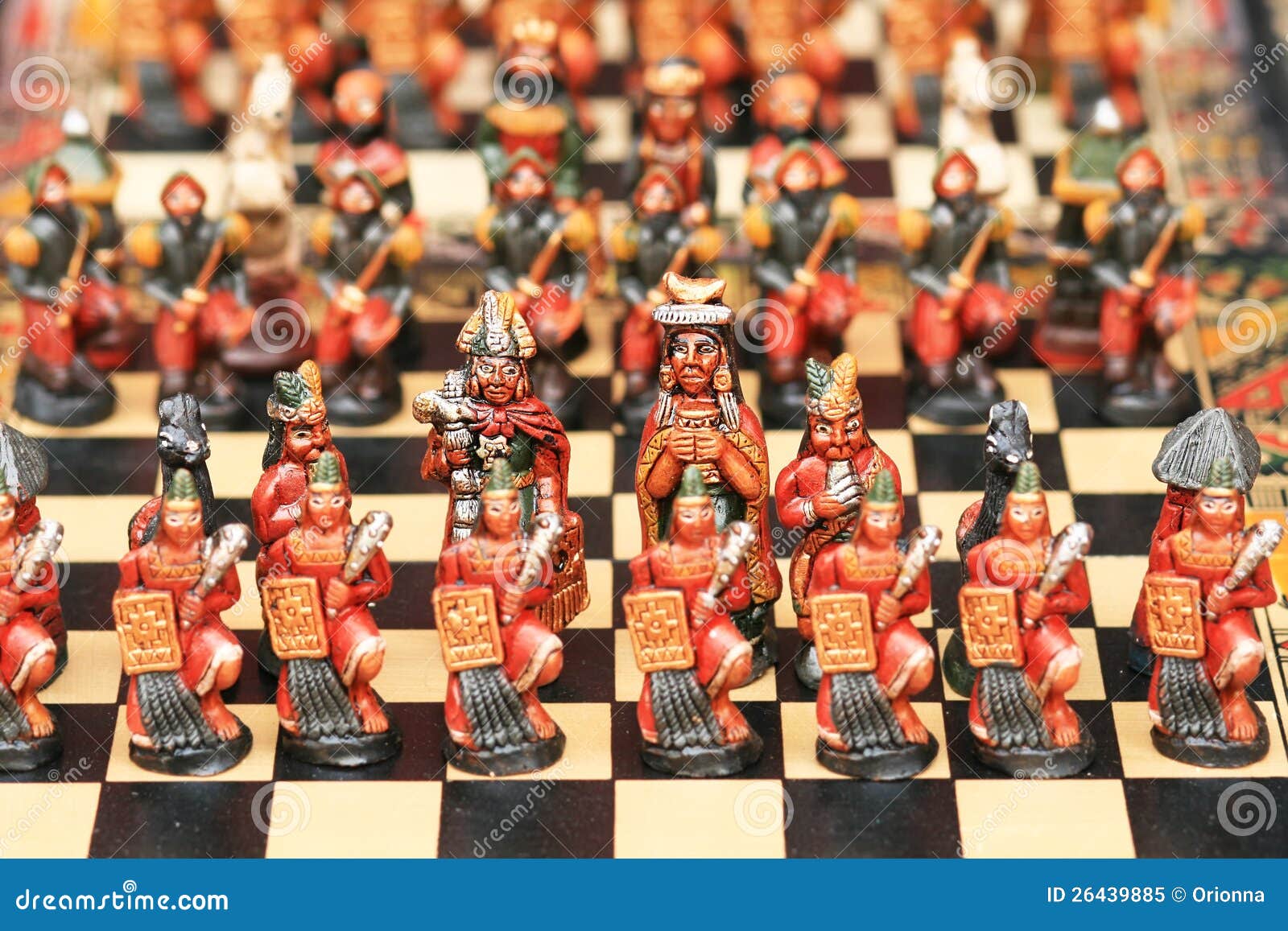 Peruvian Handmade Stone Chess Set Stock Image - Image of equality ...