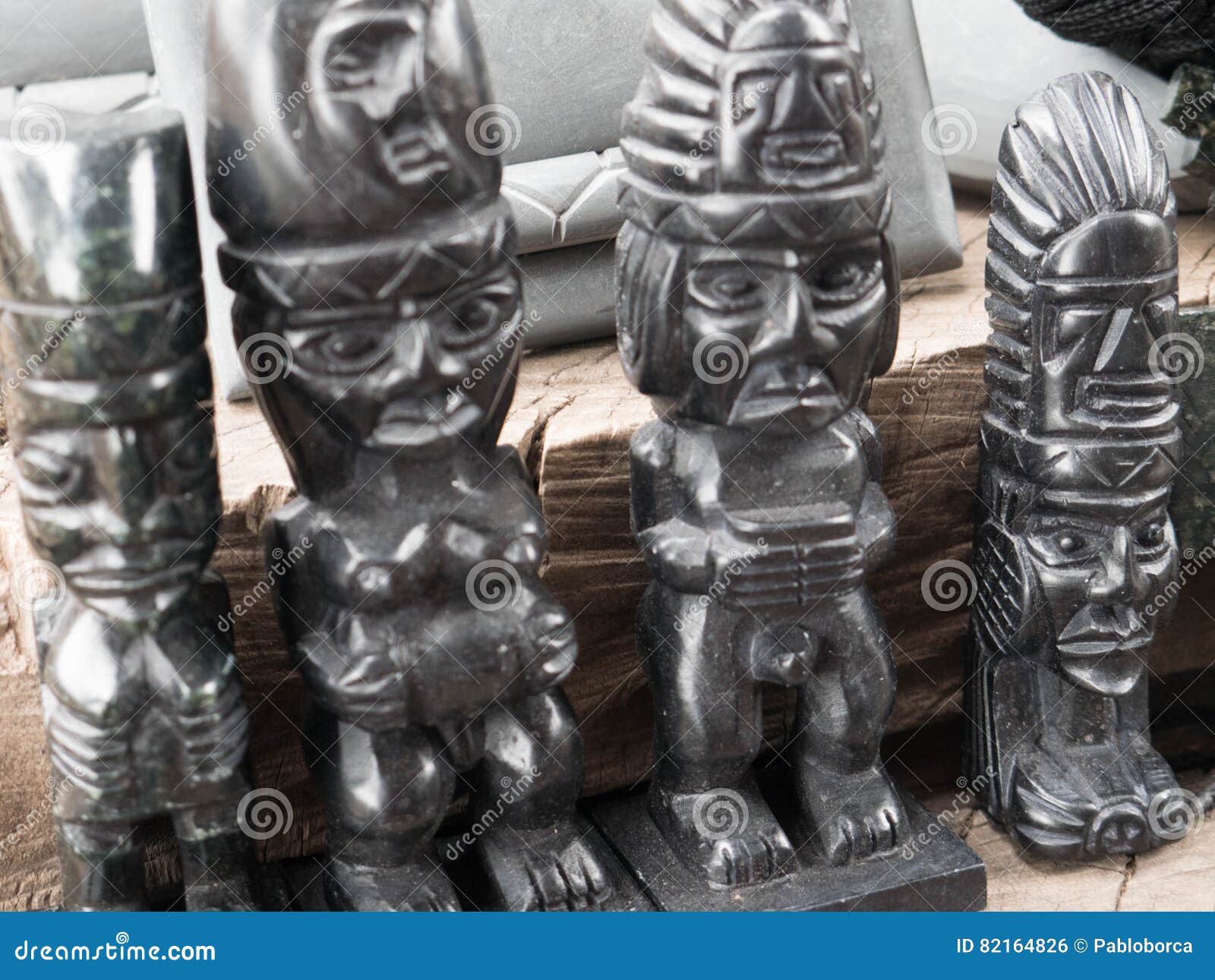 Peruvian Inca Carved Figures Stock Photo - Image of collection, artwork ...