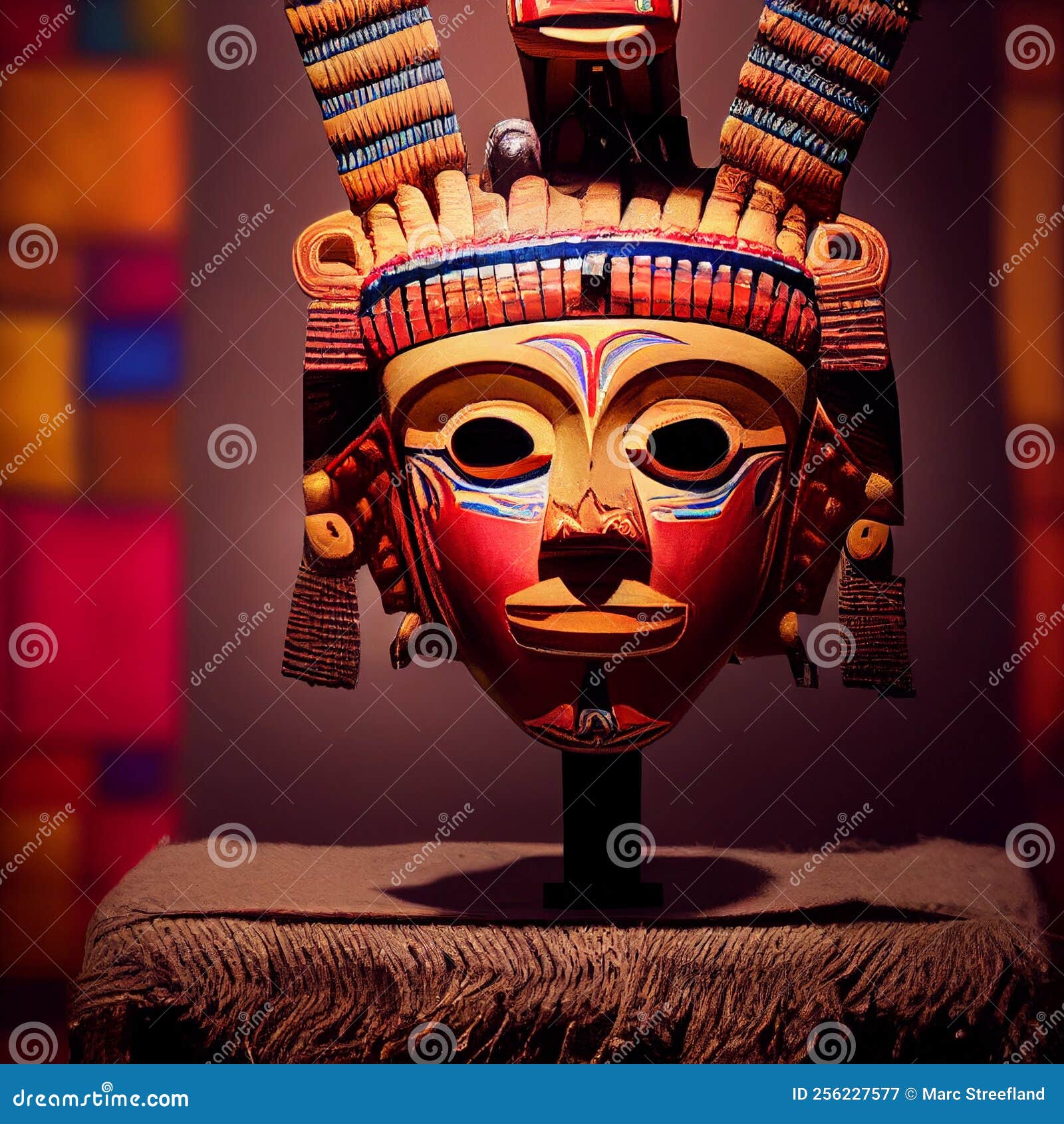 Peruvian Mask And Quilt Stock Image | CartoonDealer.com #1627027
