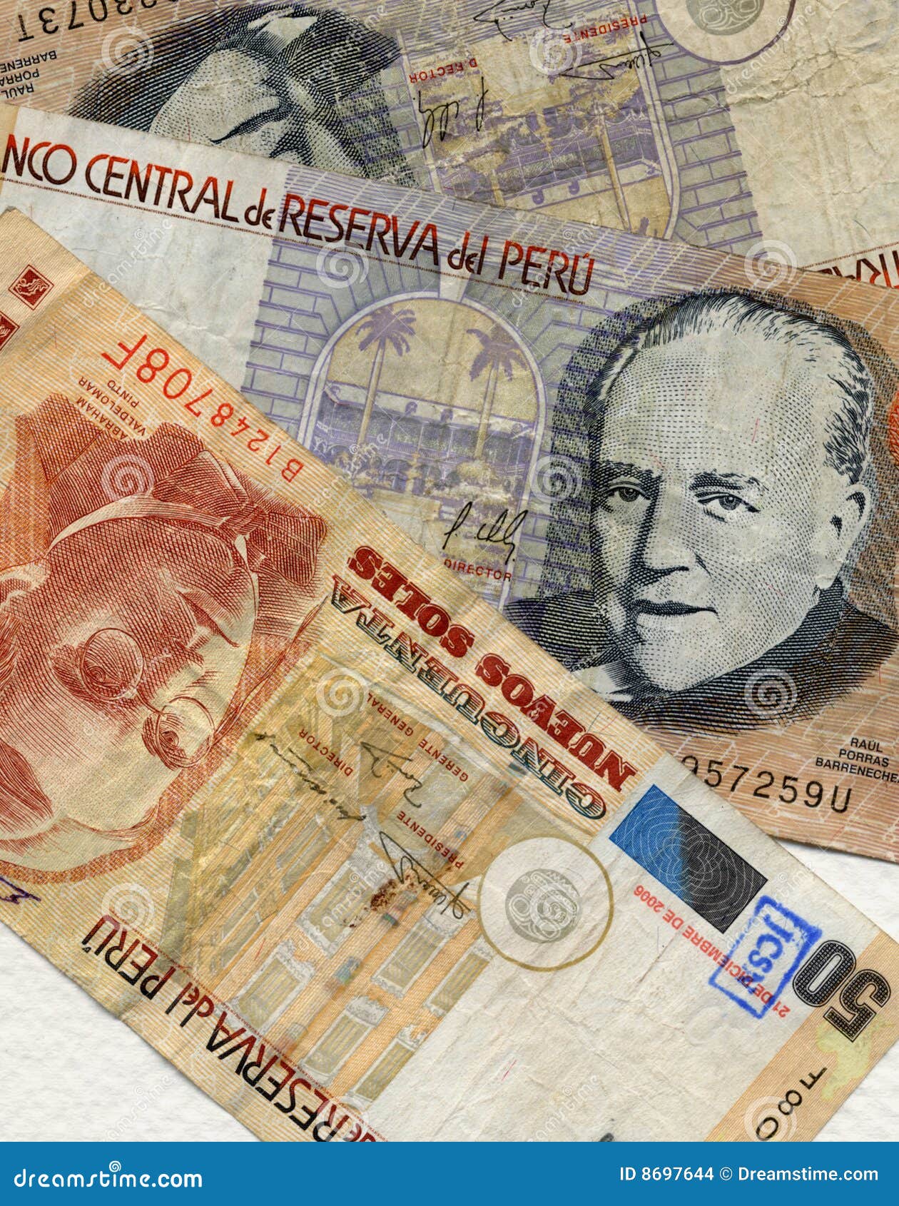 Peruvian Money Closeup Stock Images - Image: 8697644