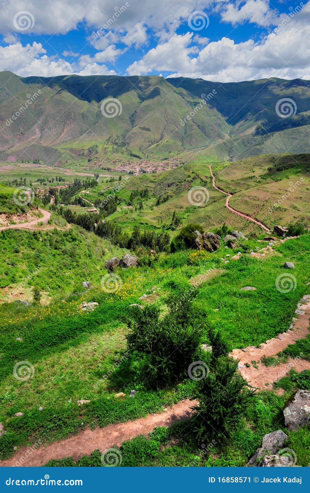 Peruvian Mountain Landscape Stock Image - Image of empire, landmark ...