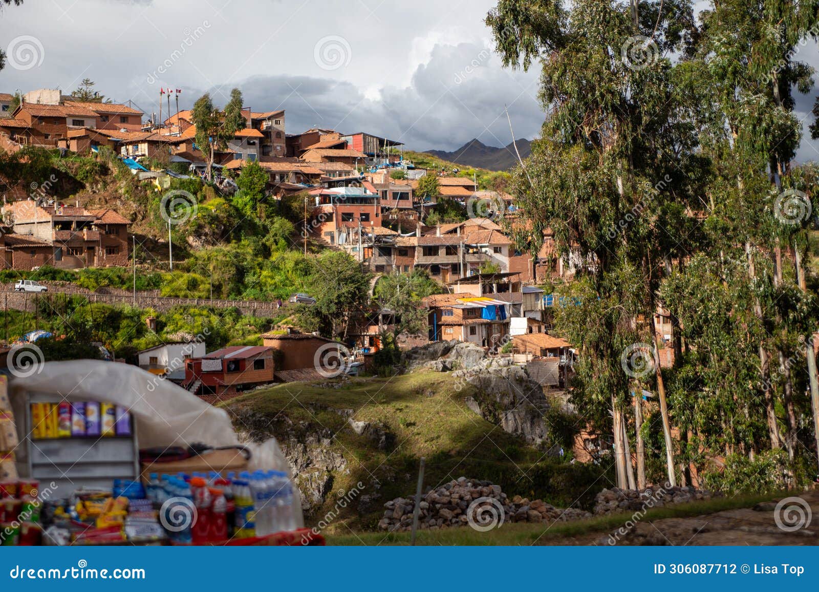 Peruvian Neighborhood stock photo. Image of rural, housing - 306087712