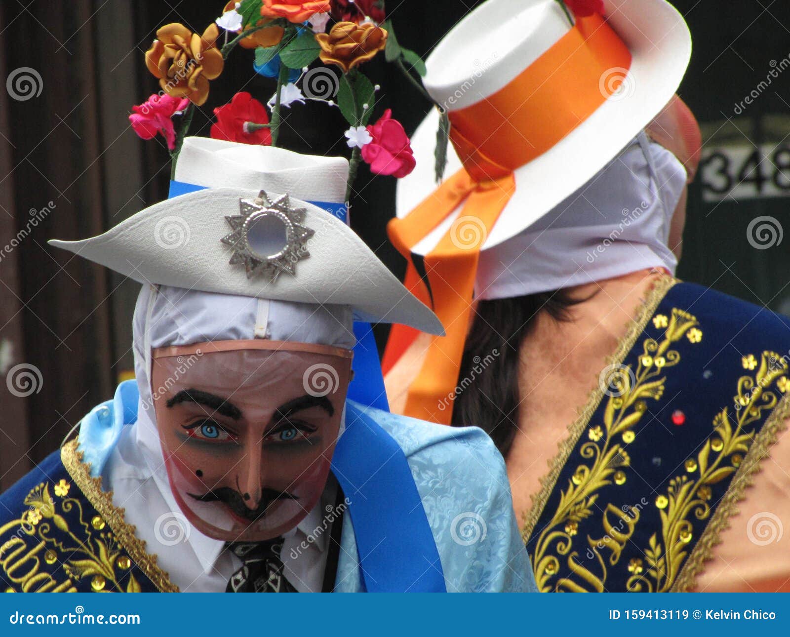 Peruvian Parade Mask editorial stock image. Image of cultural - 159413119