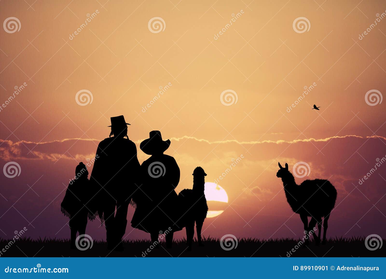 Peruvian People Sunset Stock Illustrations – 3 Peruvian People Sunset ...