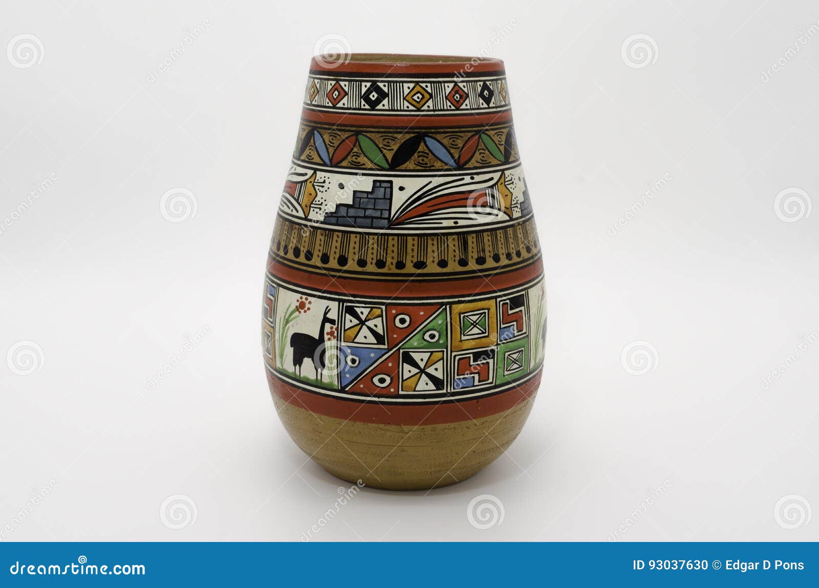Peruvian Pottery stock photo. Image of clay, ceramics - 93037630