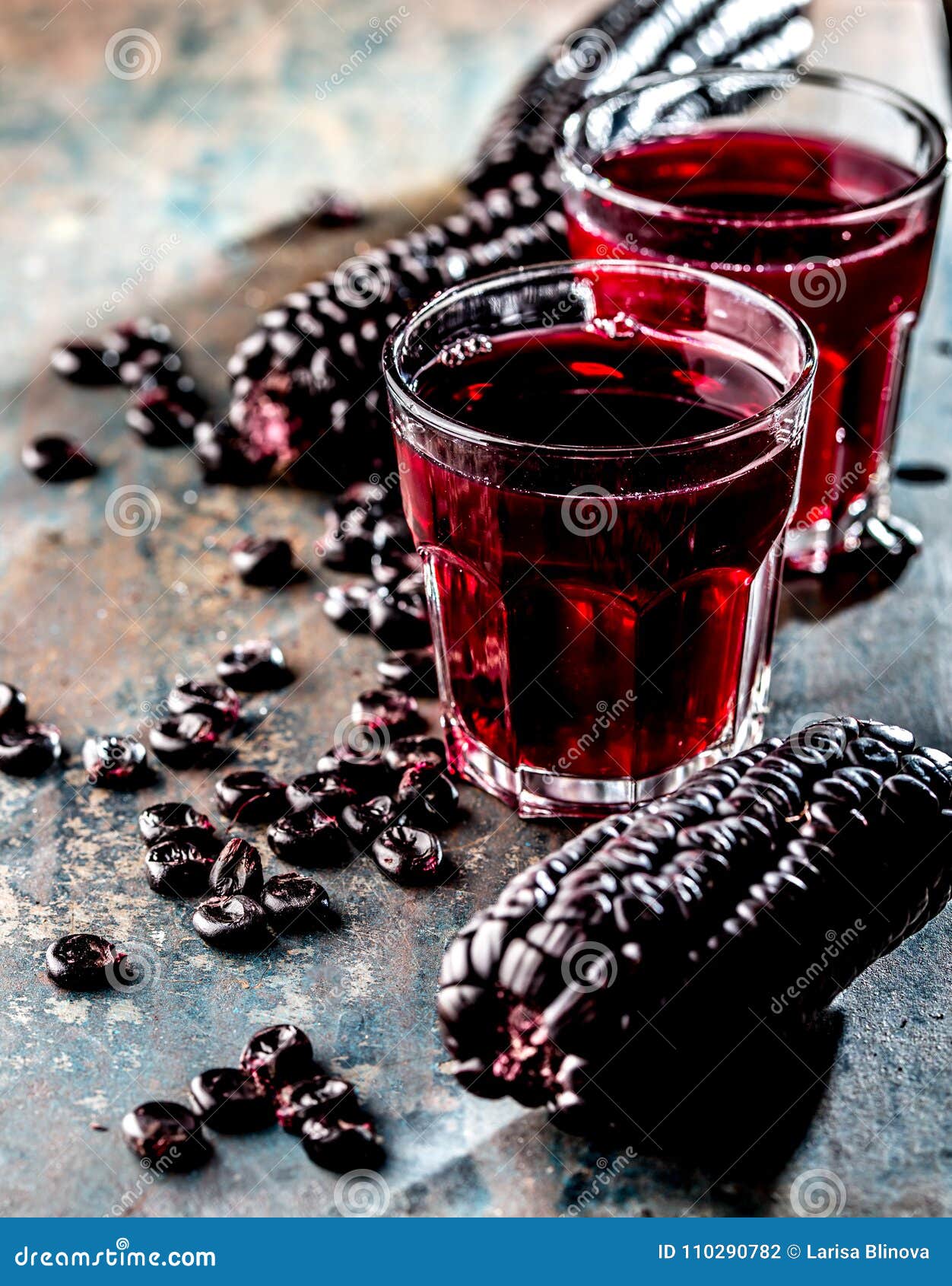 Chicha Morada, Popular Peruvian Traditional Drinks Served With A Plate ...
