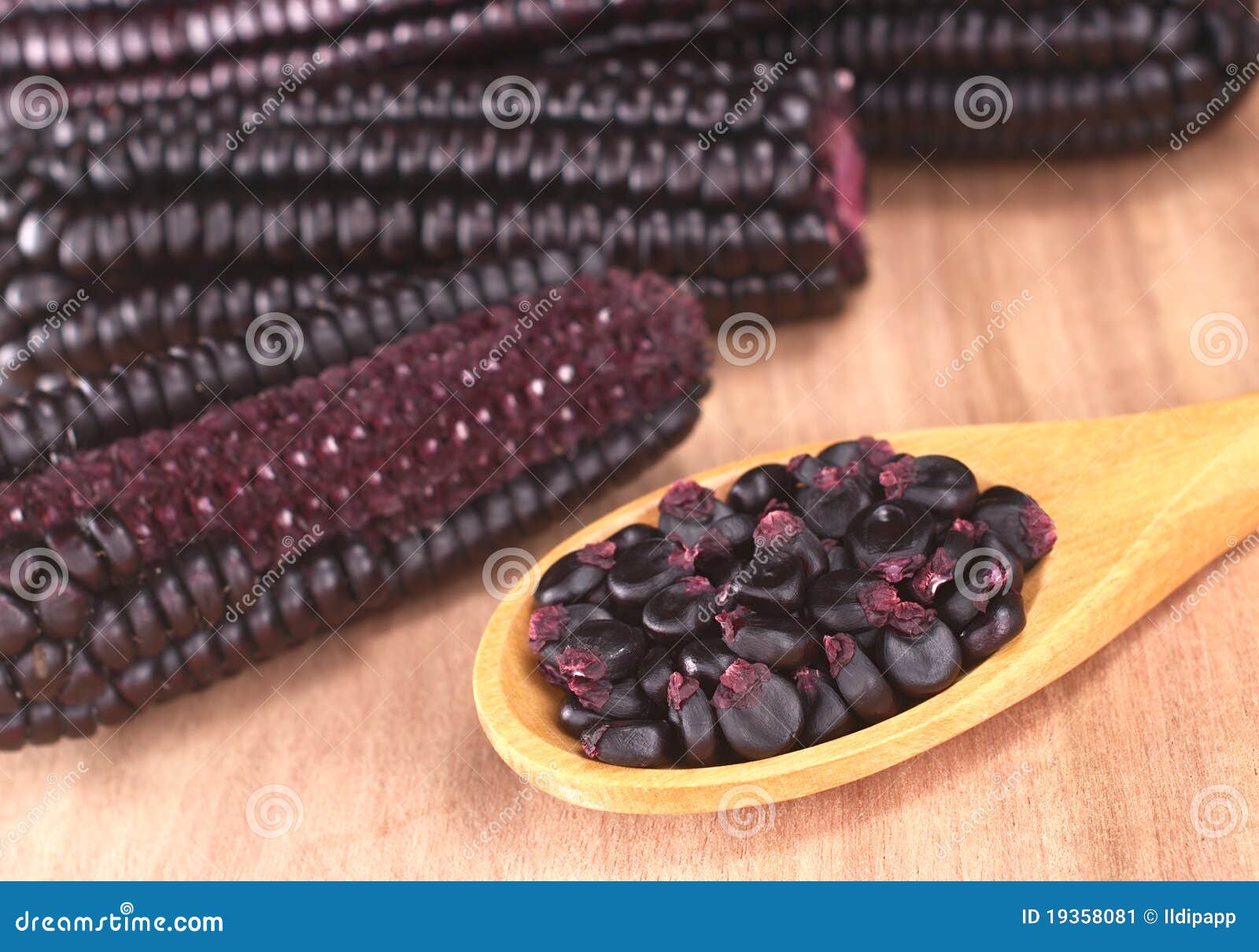 Peruvian Purple Corn Grains Stock Image - Image of focus, food: 19358081